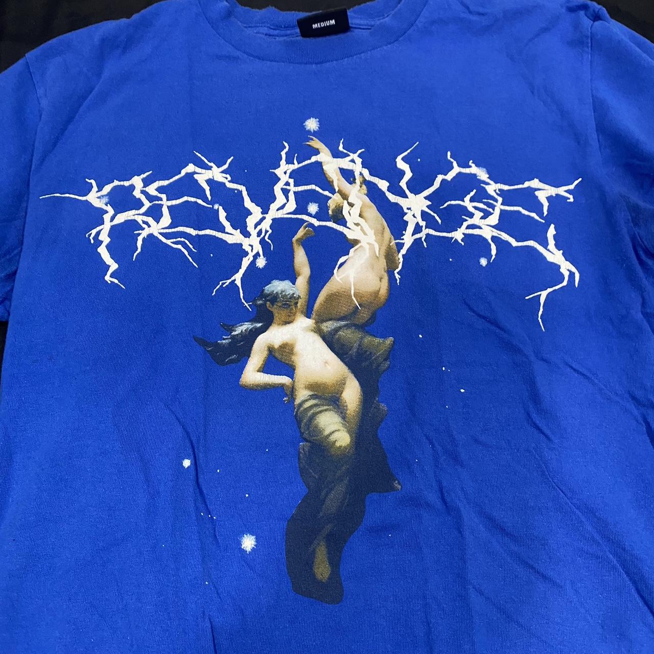 Revenge Blue Angels Lightning Tee - Depop