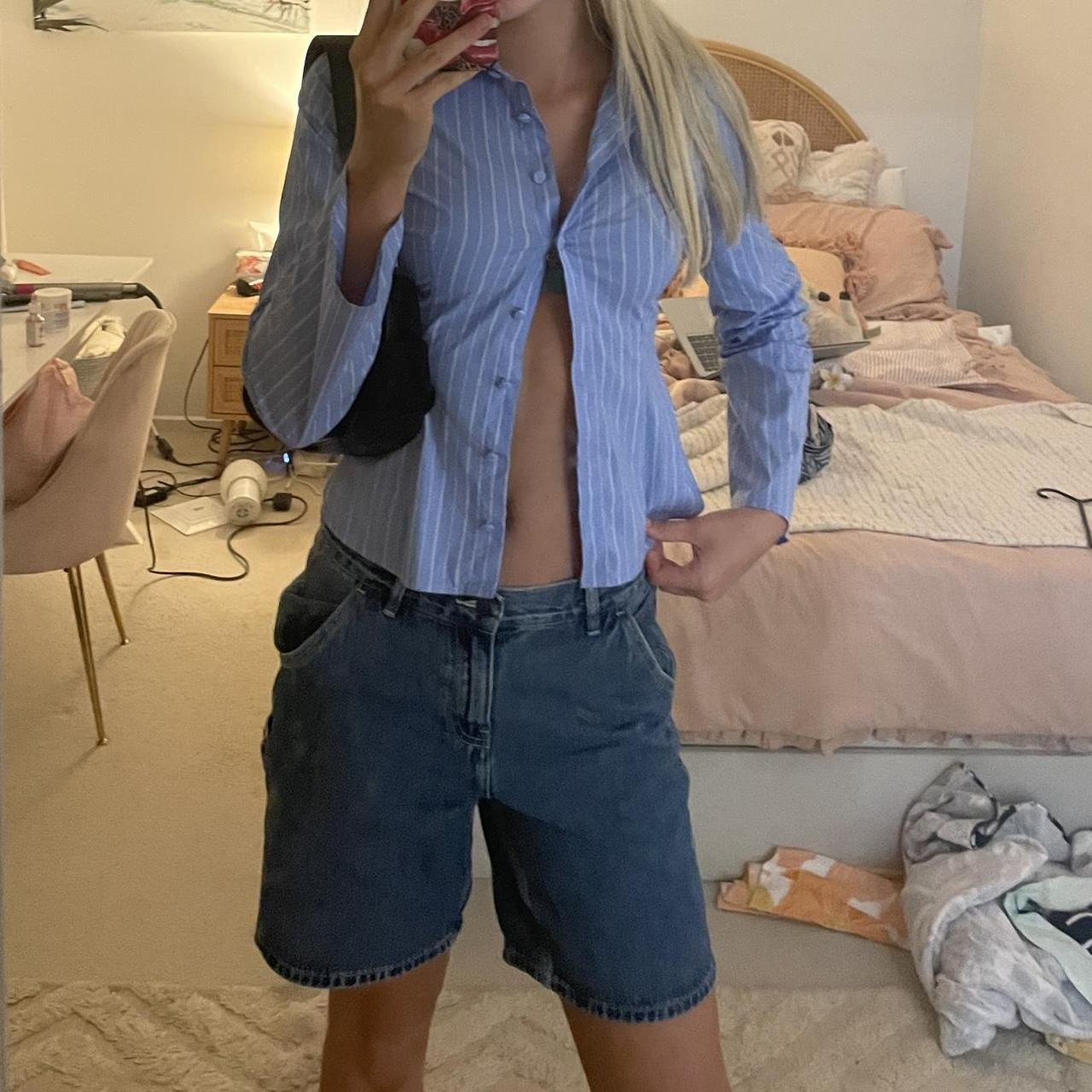 Dark denim Jorts Glassons Size 10 (fits 8) Don’t... | Depop