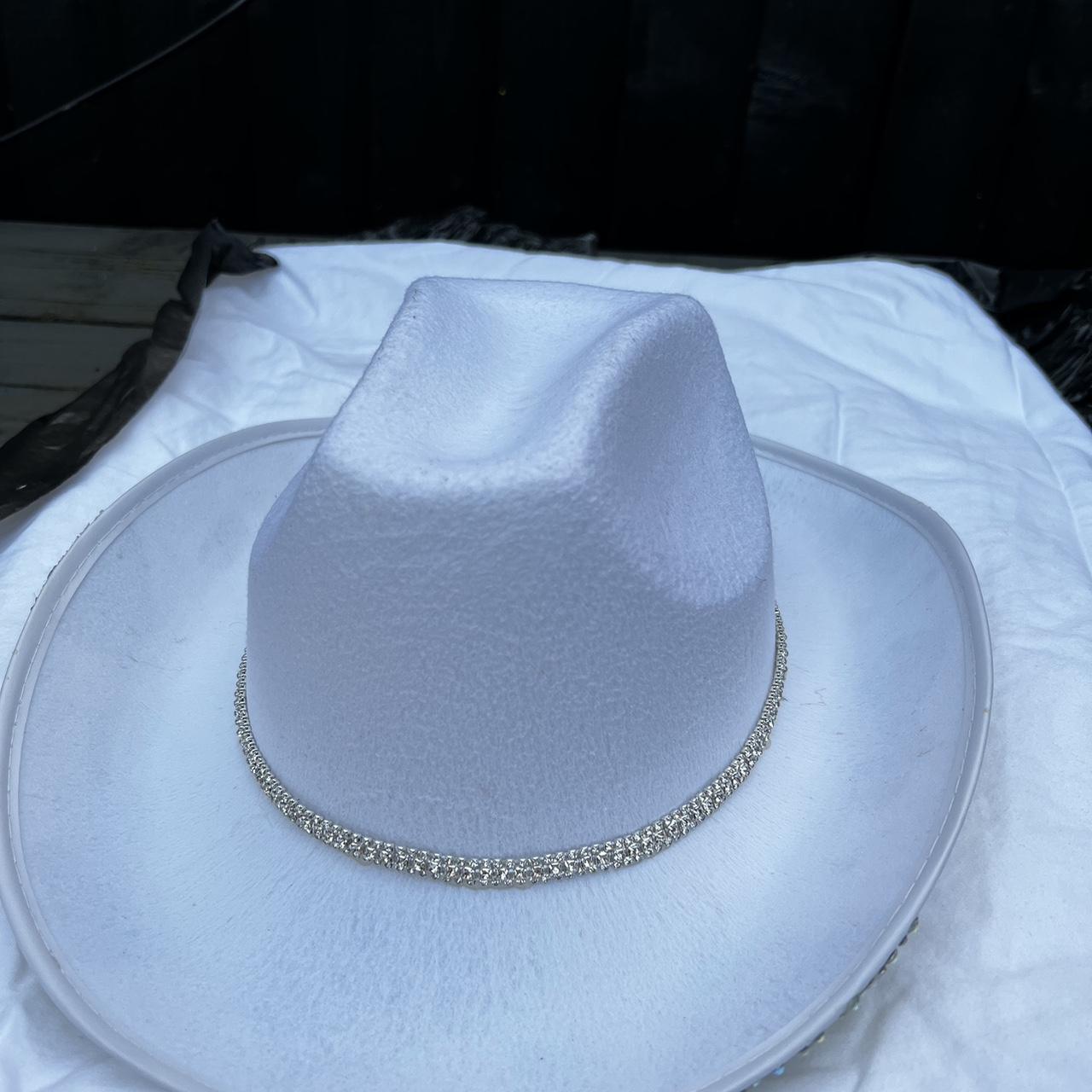 Women's Silver Hat | Depop