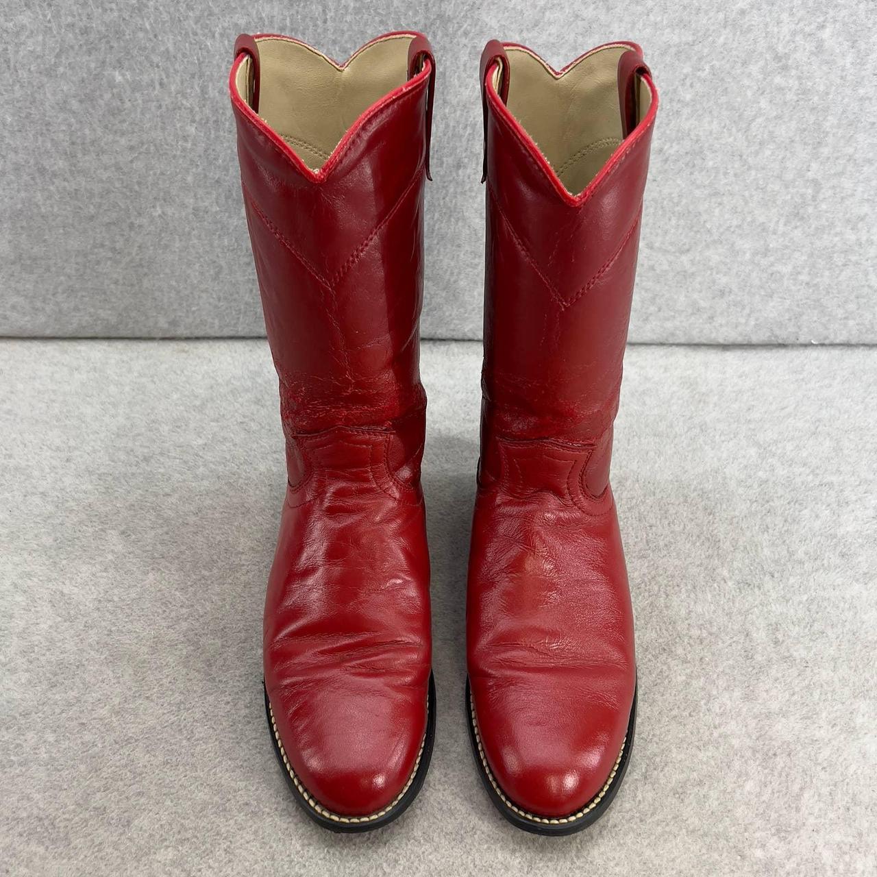 Vintage 90s Miss Rodeo USA by Acme Western Leather... - Depop