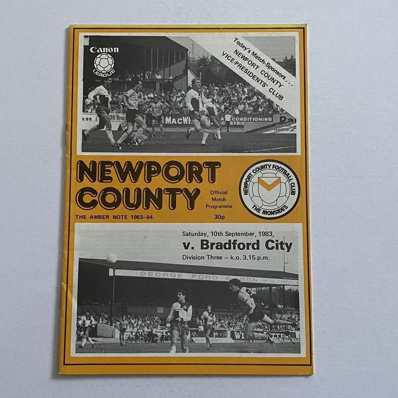 Item: - Rare match day football programme - Newport... - Depop