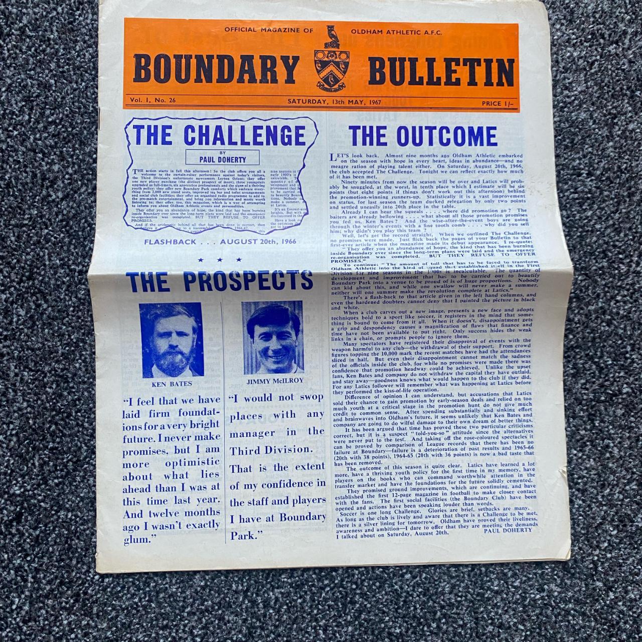 Item: - Rare match day football programme - Oldham... - Depop