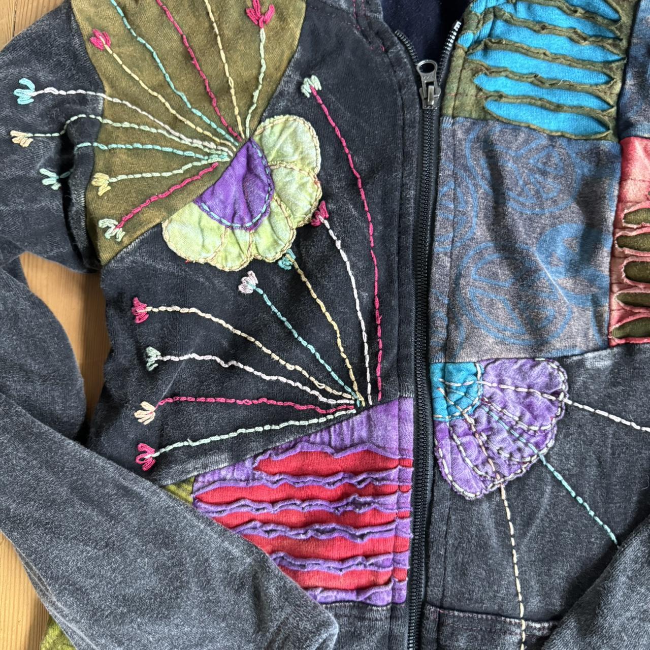 Rising International embroidered sweatshirt. - Depop