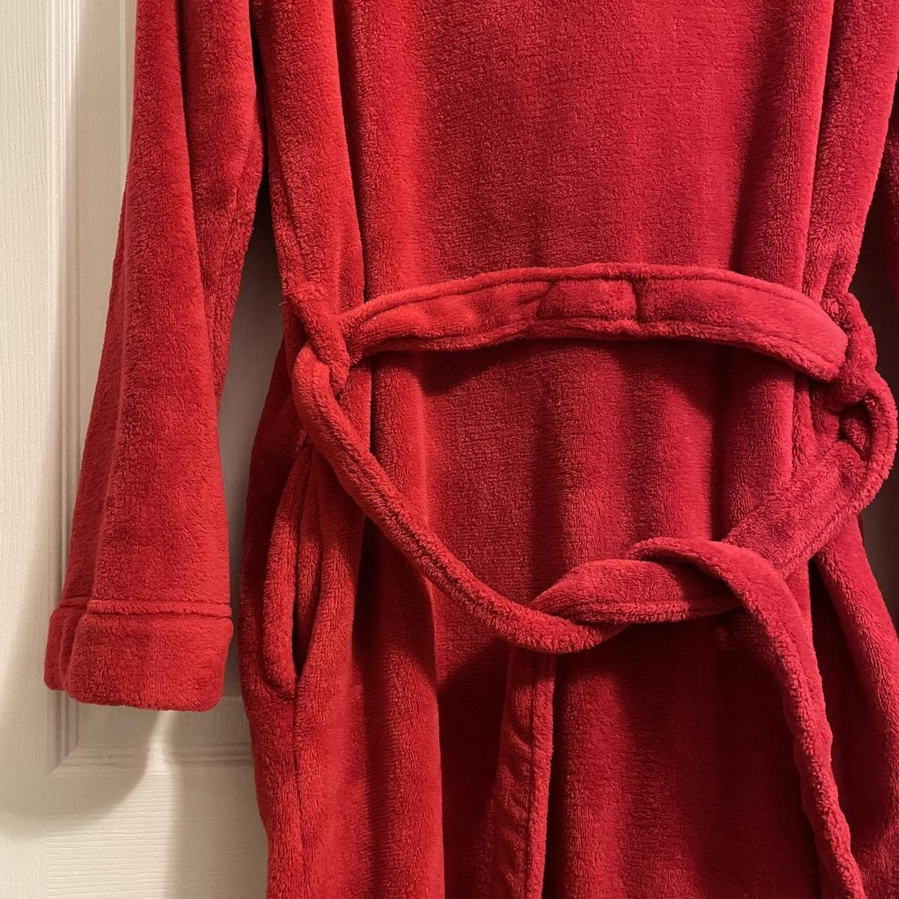 Calvin Klein Short Cozy Robe (red) Fluffy robe by... - Depop