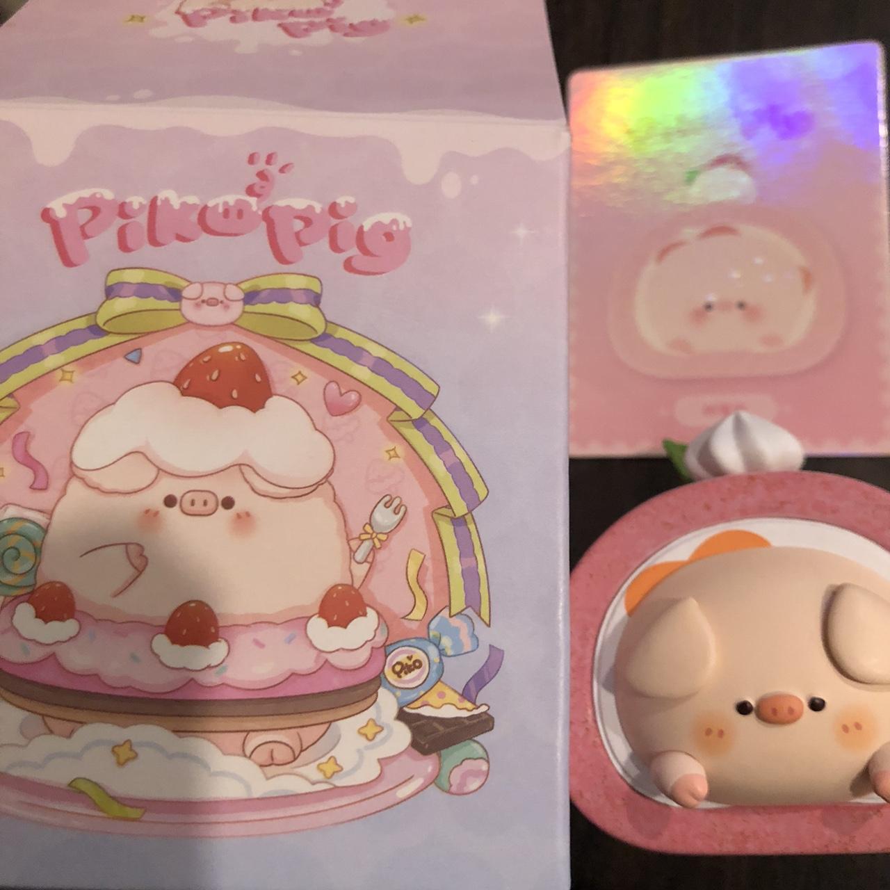 Piko Pig Blind Box Figurine Strawberry Cream Roll... | Depop
