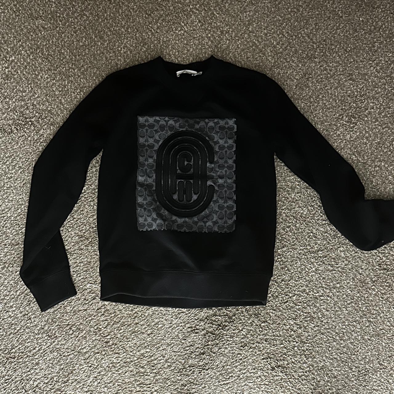 in good condition, nice coach sweater, - Depop