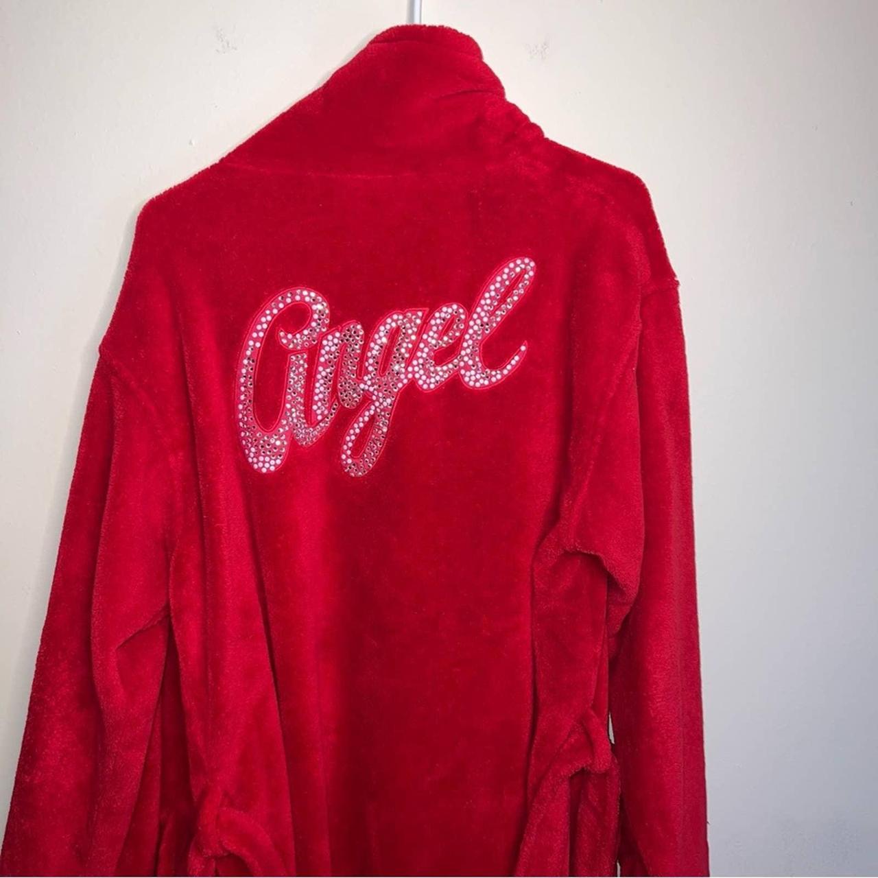 Victoria’s Secret Red Full Length Robe with blingy... - Depop
