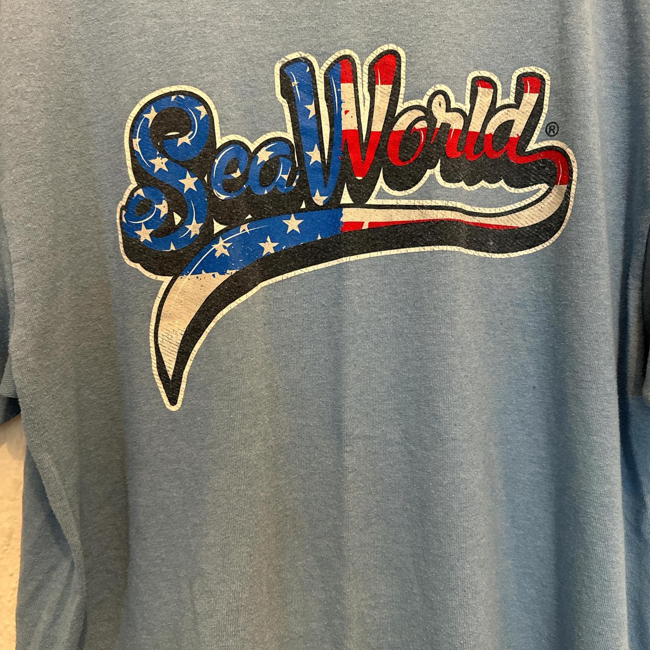 SeaWorld American flag lettering, early 2000’s,... | Depop
