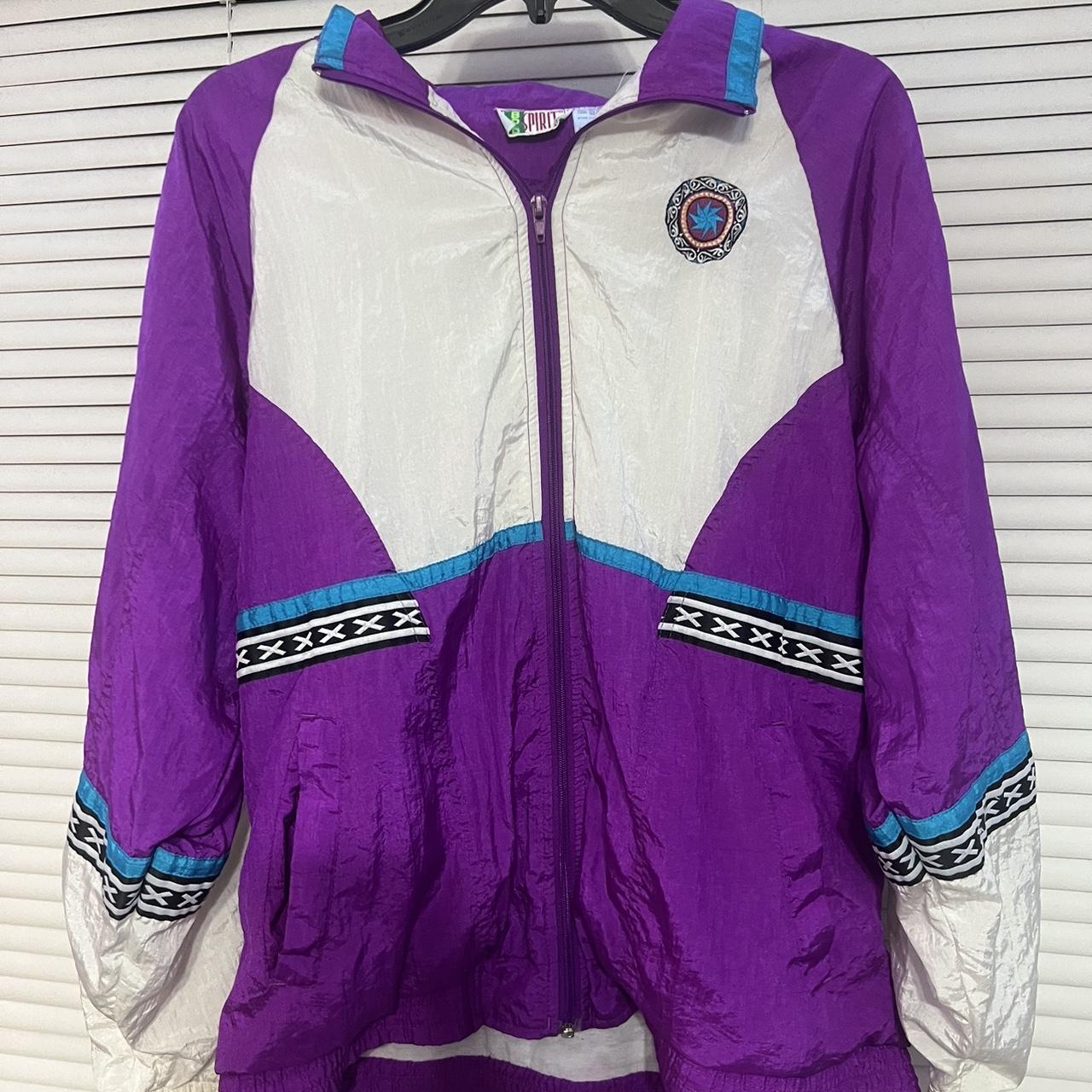 Vintage 80s windbreaker BOLD SPIRIT men’s medium... - Depop