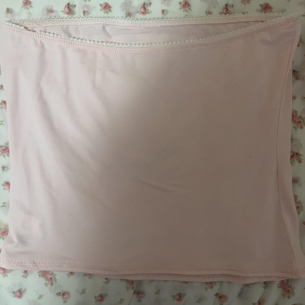 light pink tube top - has a small stain as... - Depop