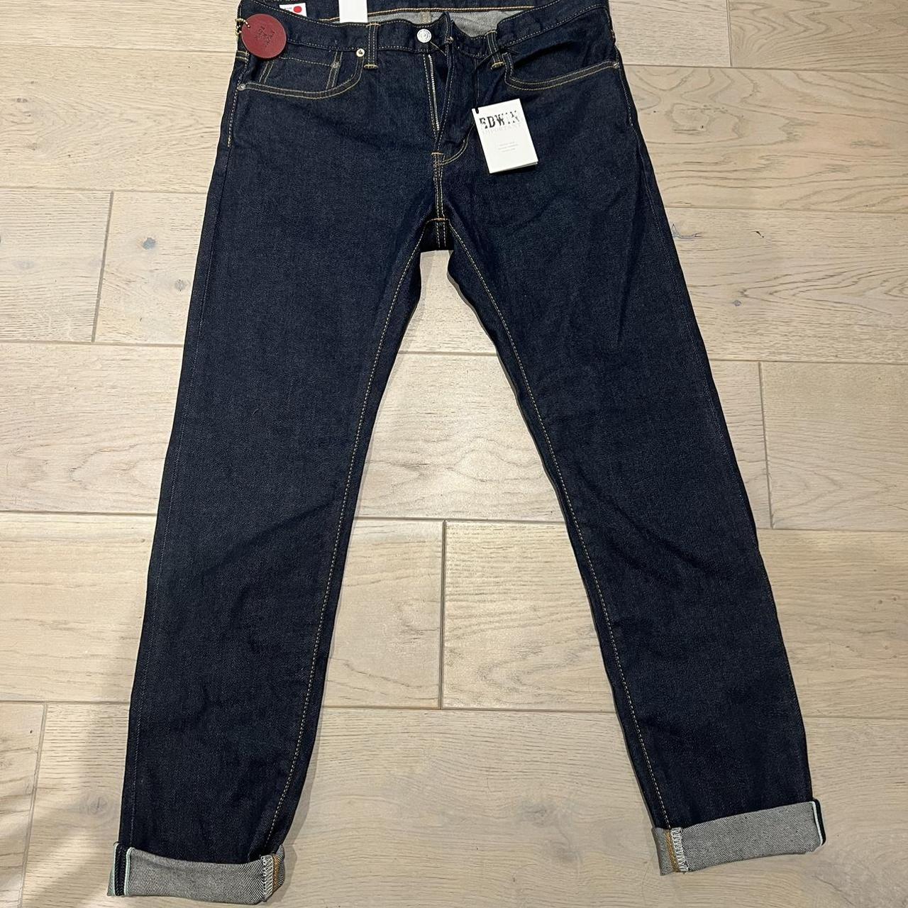 Edwin Red, Selvedge denim jeans, unworn w/tags.... - Depop