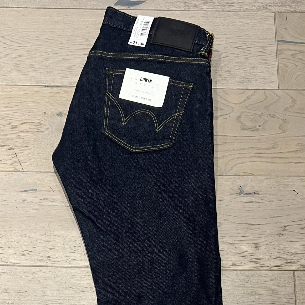 Edwin Red, Selvedge denim jeans, unworn w/tags.... - Depop