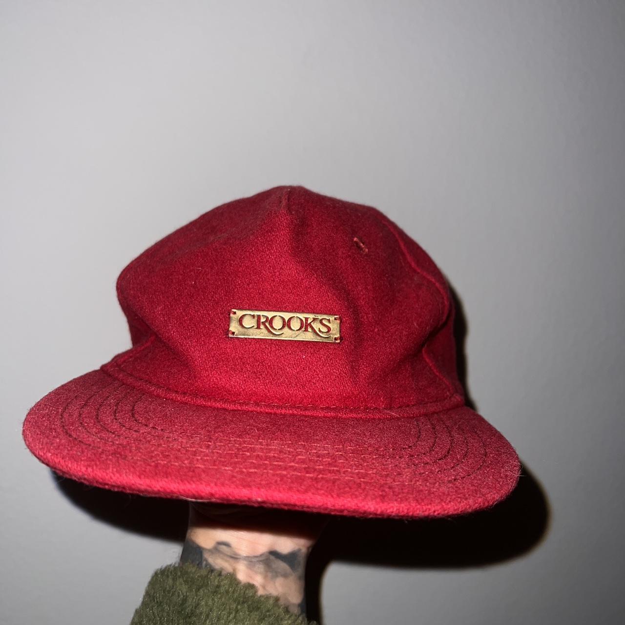 Crooks & Castles Men's Red Hat | Depop