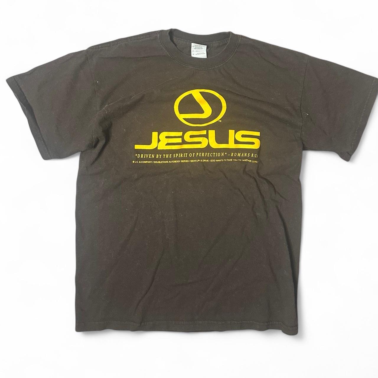 Vintage Jesus Christ Lexus Logo parody shirt Size... | Depop