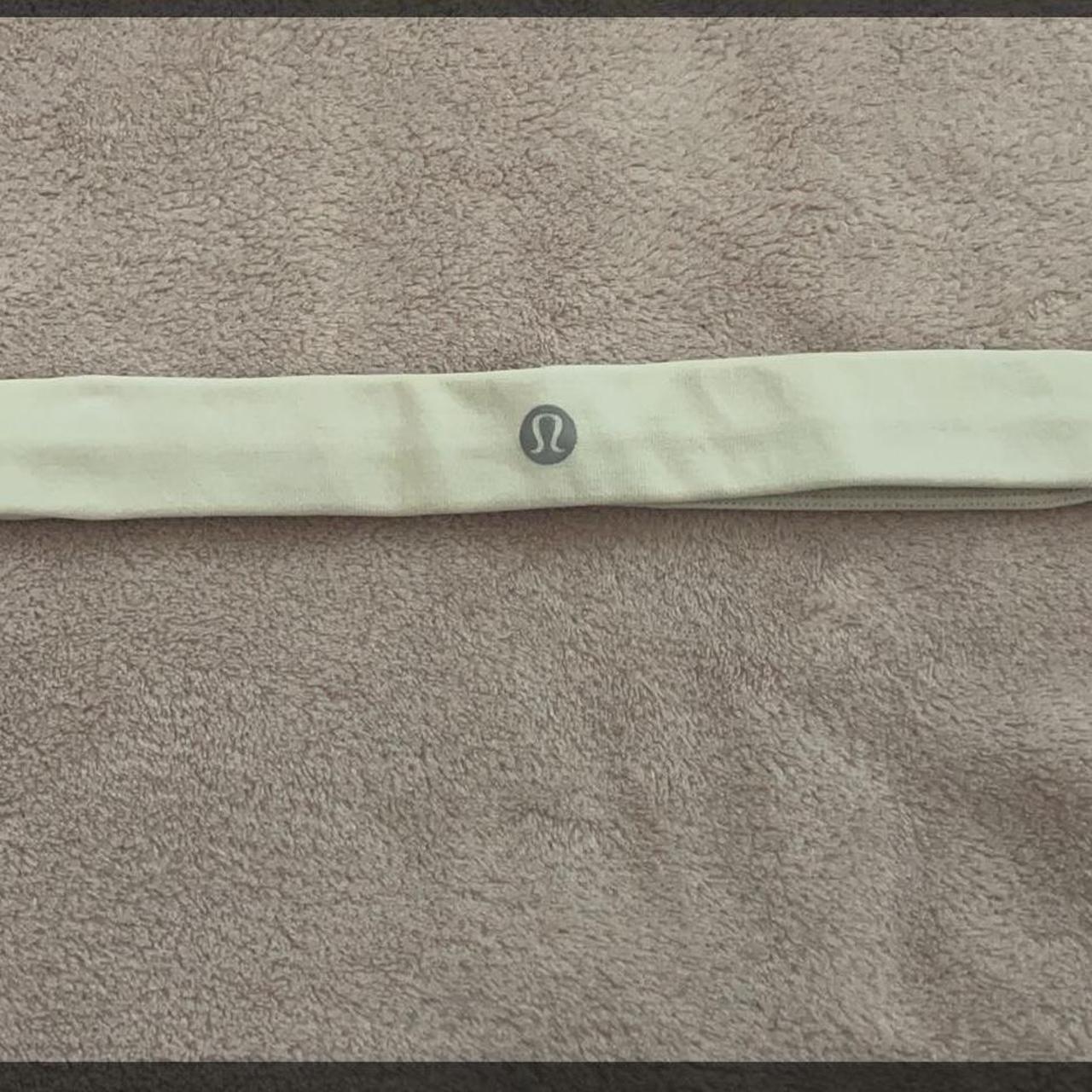 lululemon headband (not super bright white anymore... - Depop