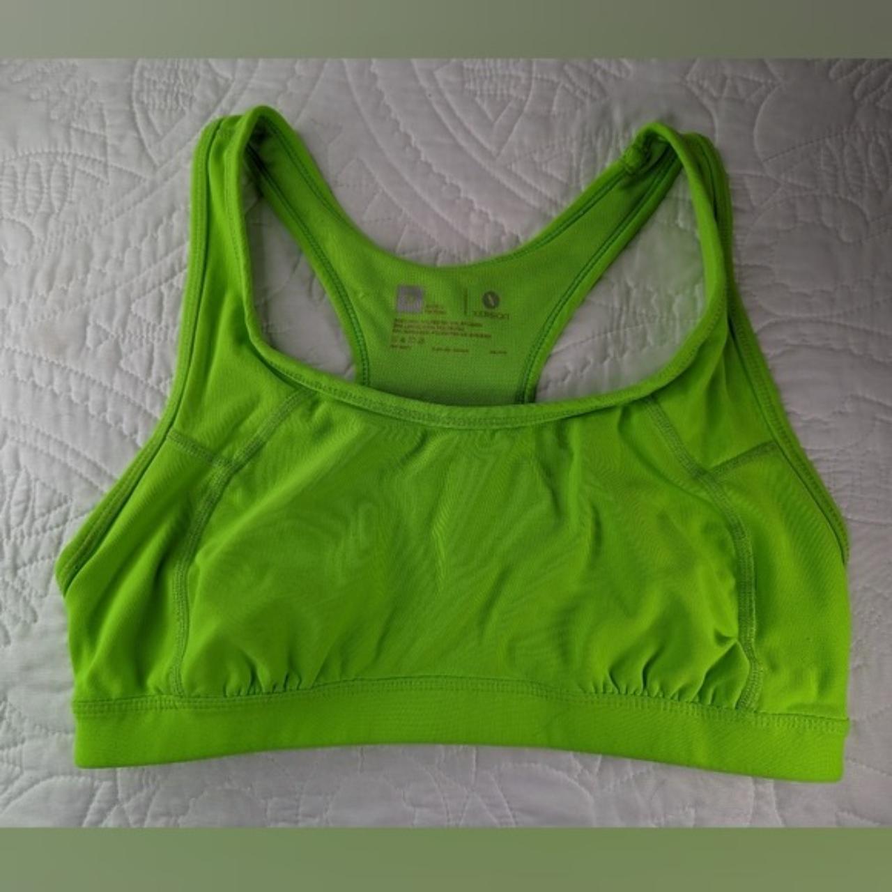 Xersion Women's Green Bra | Depop