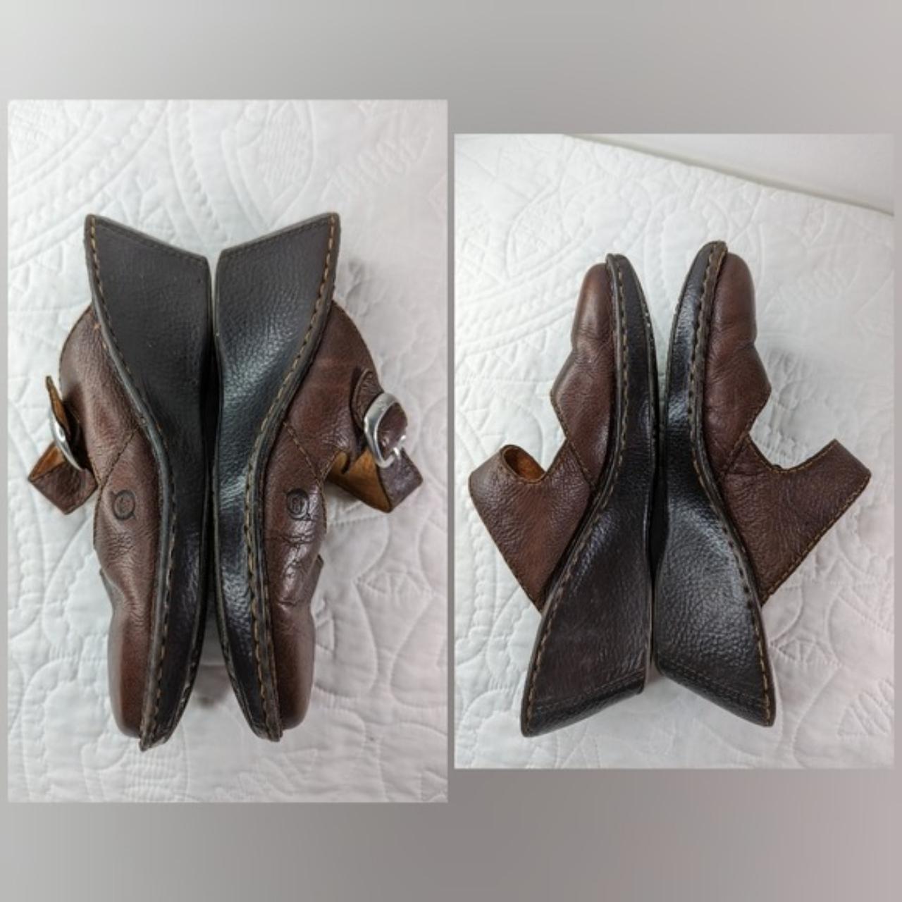 Born Women's Red and Brown Clogs | Depop