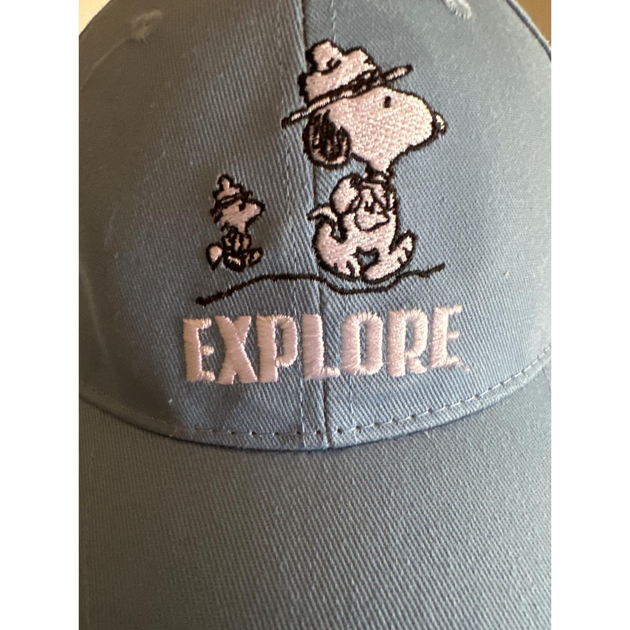 Peanuts Snoopy Woodstock Blue Explore Hat Cap... - Depop
