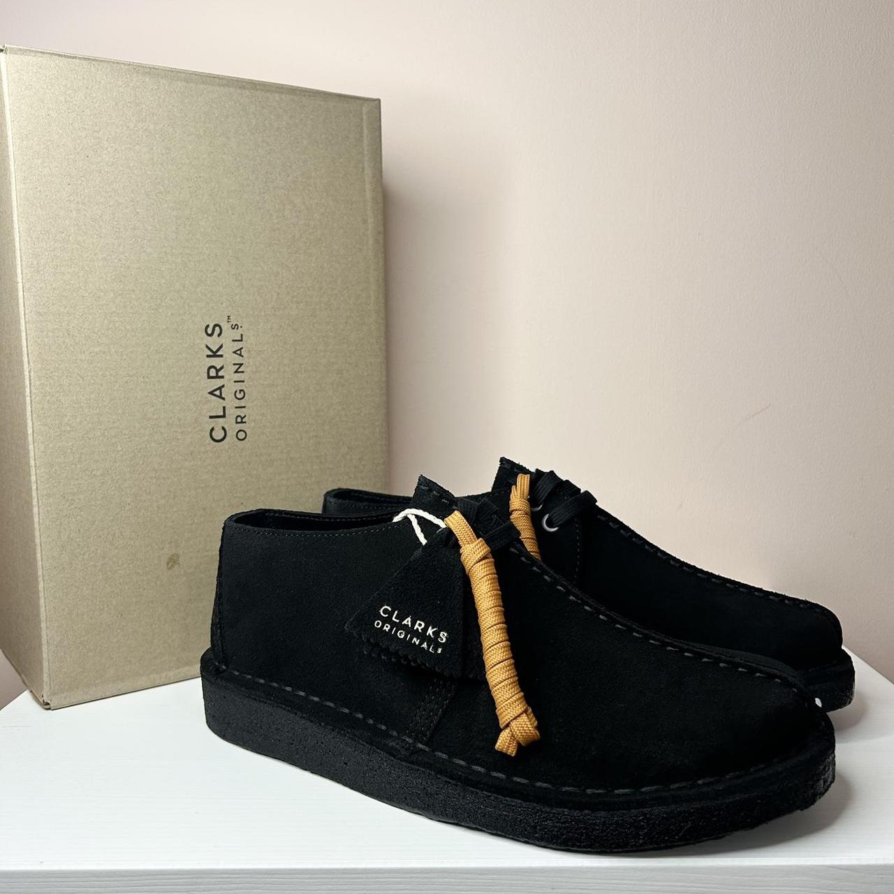 Clarks Originals Men's Desert Trek Suede Boots Black... - Depop