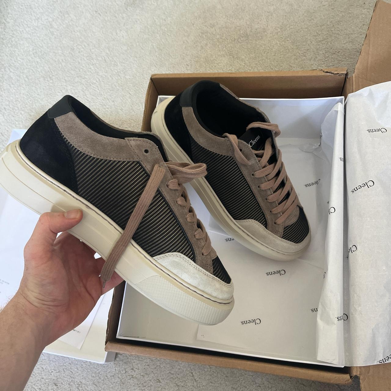 Brand new Cleens Luxor trainers (coffee) Ordered... - Depop