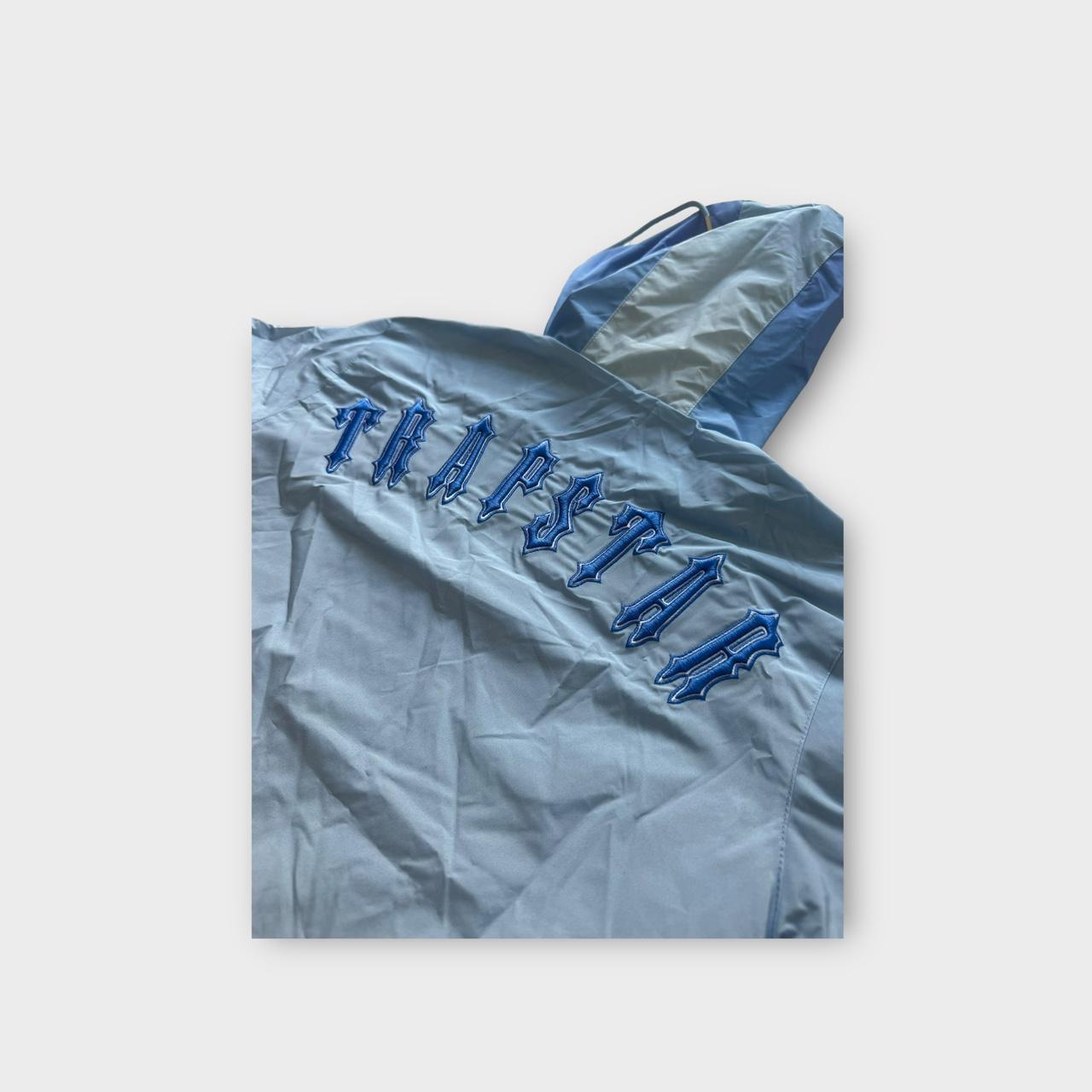 Trapstar Windbreaker Blue Gradient Stocked in XS,... - Depop