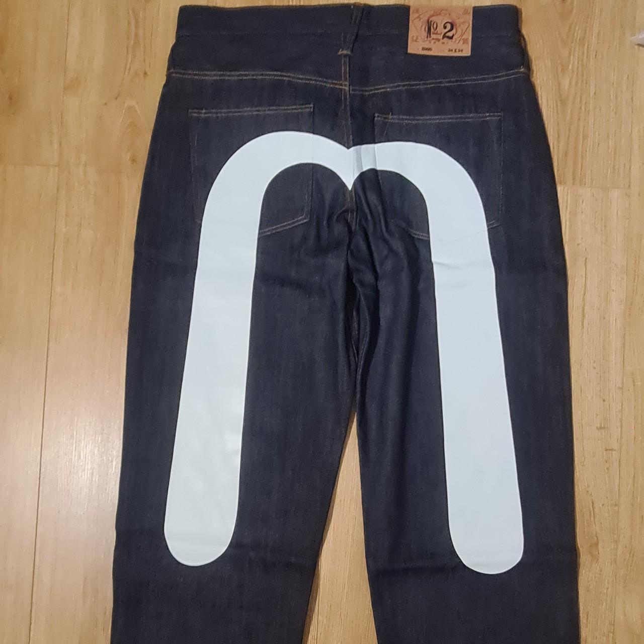 Evisu jeans 34 waist , 101cm length Size L brand... - Depop