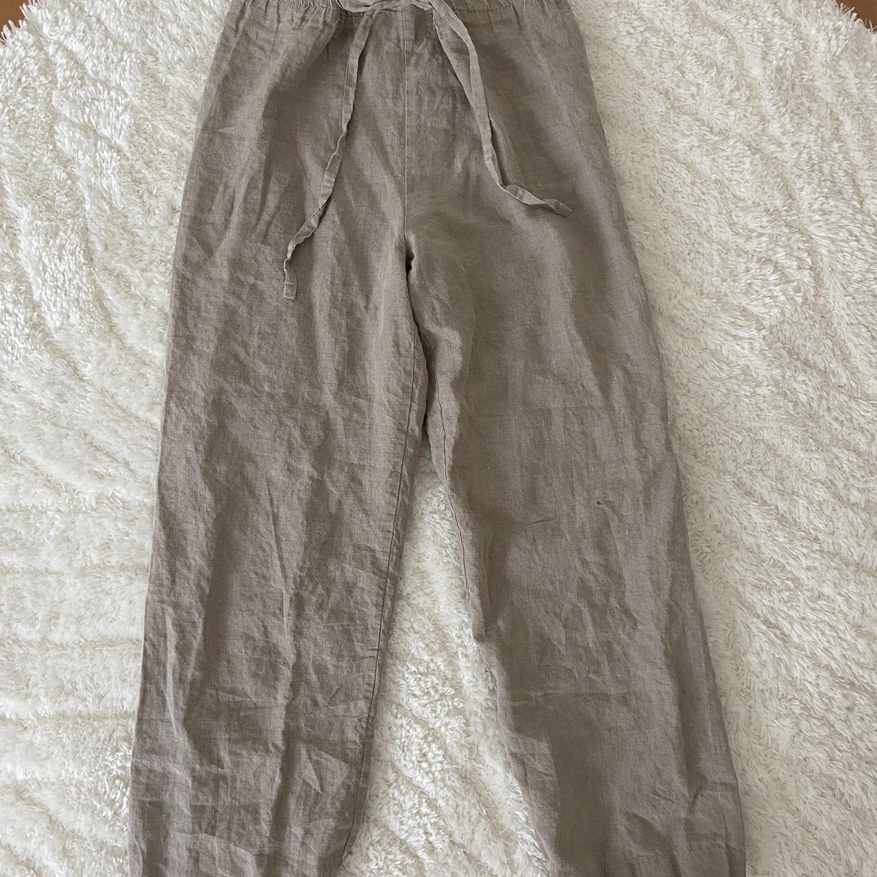 Flowy linen pants. 100% linen Vintage Urban Outfitters - Depop