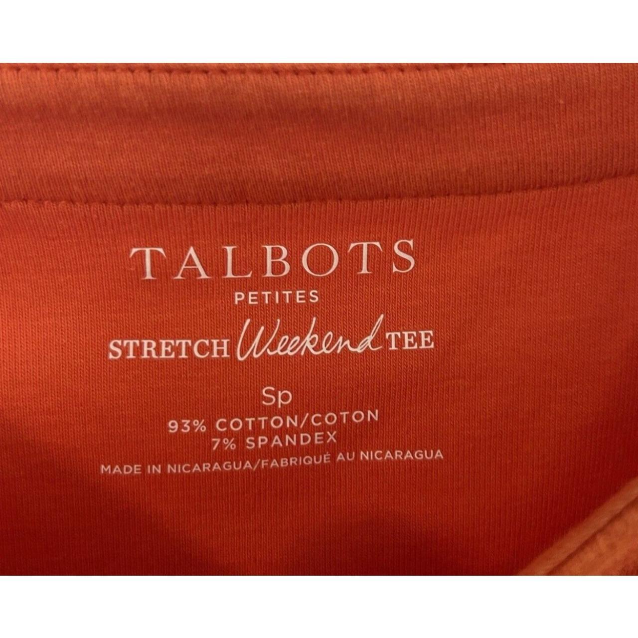 Talbots Size Petite Small Stretch Weekend T-Shirt... - Depop