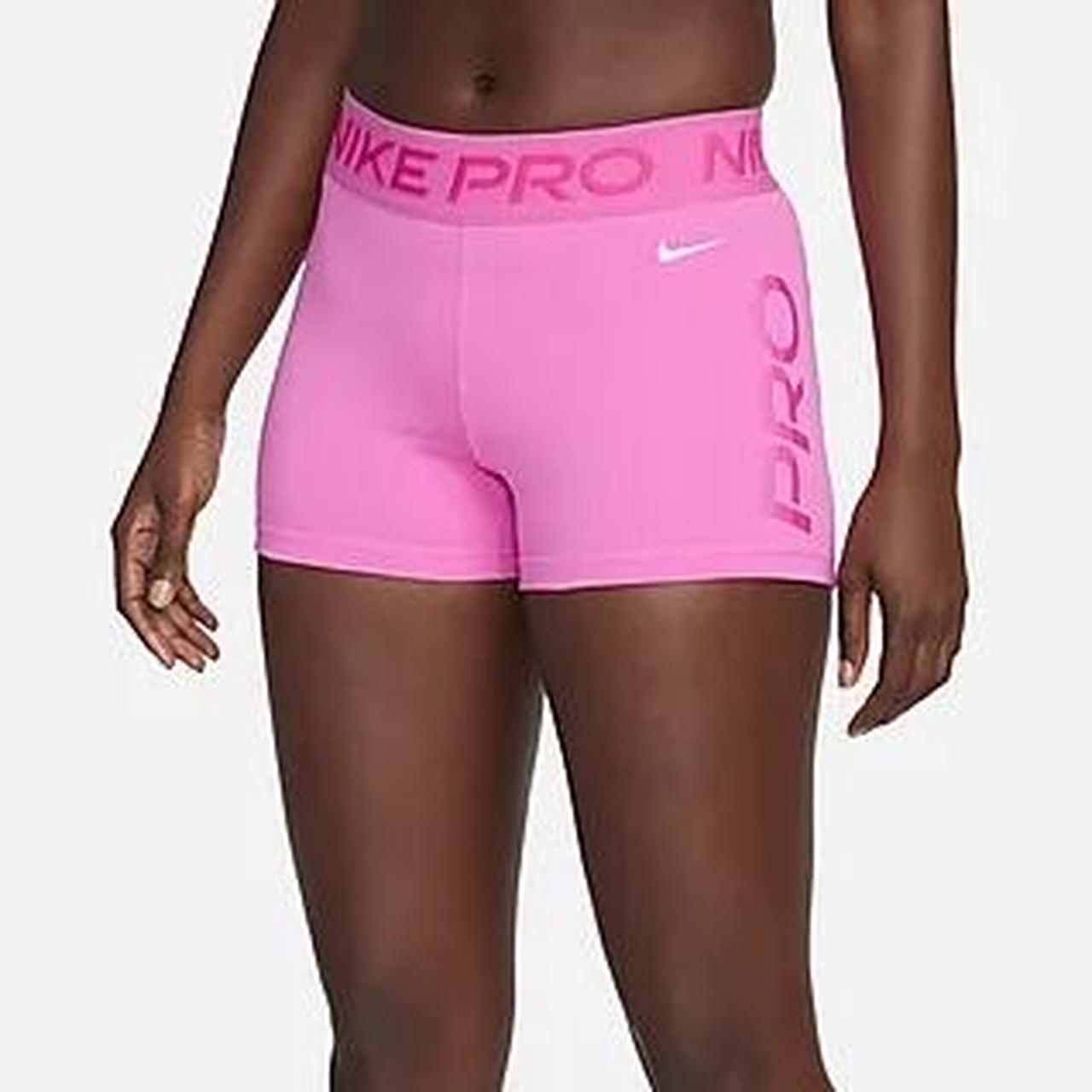 Pink Nike Pro shorts Brand new - Depop