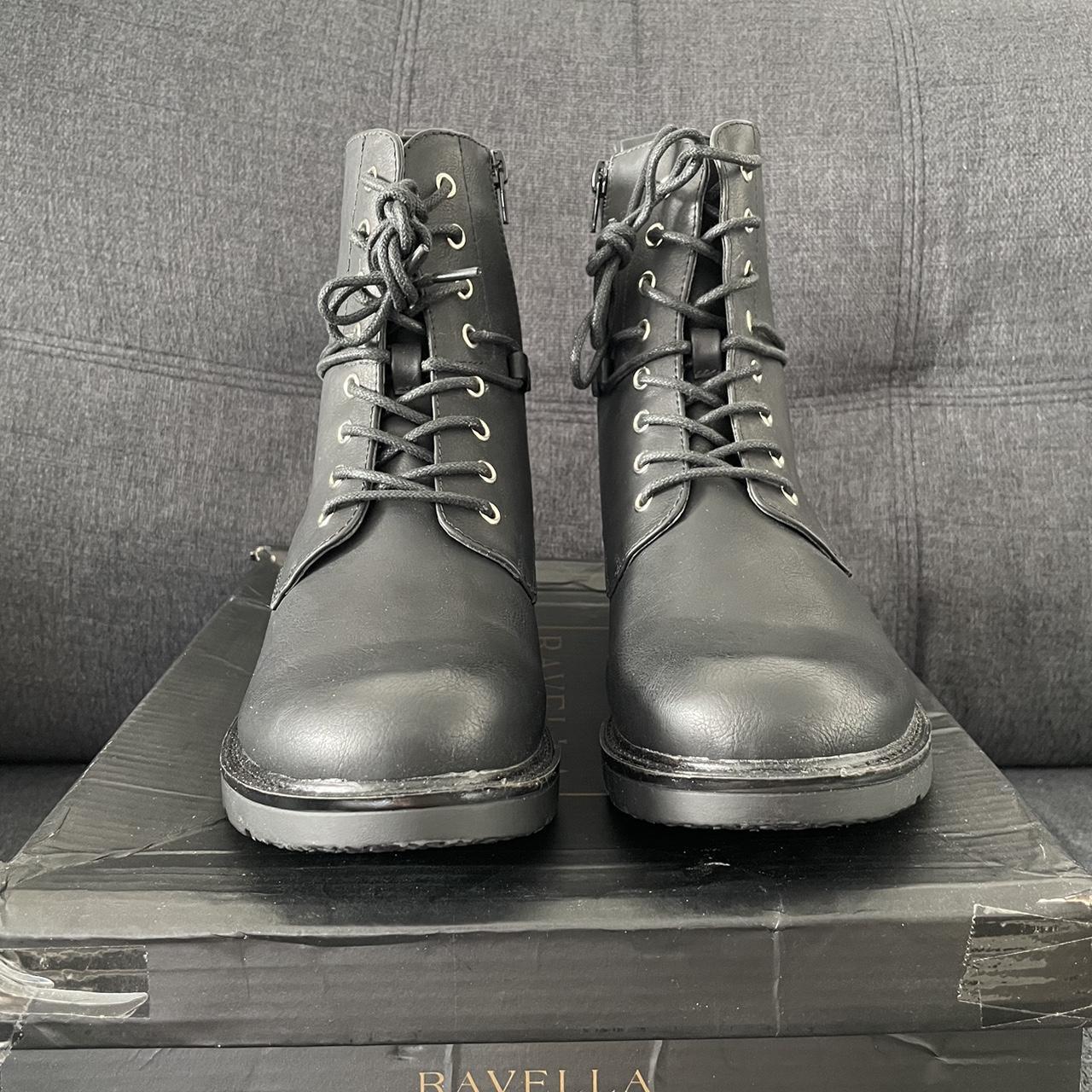 Ravella “Nara” black combat/biker boots. Brand new,... - Depop