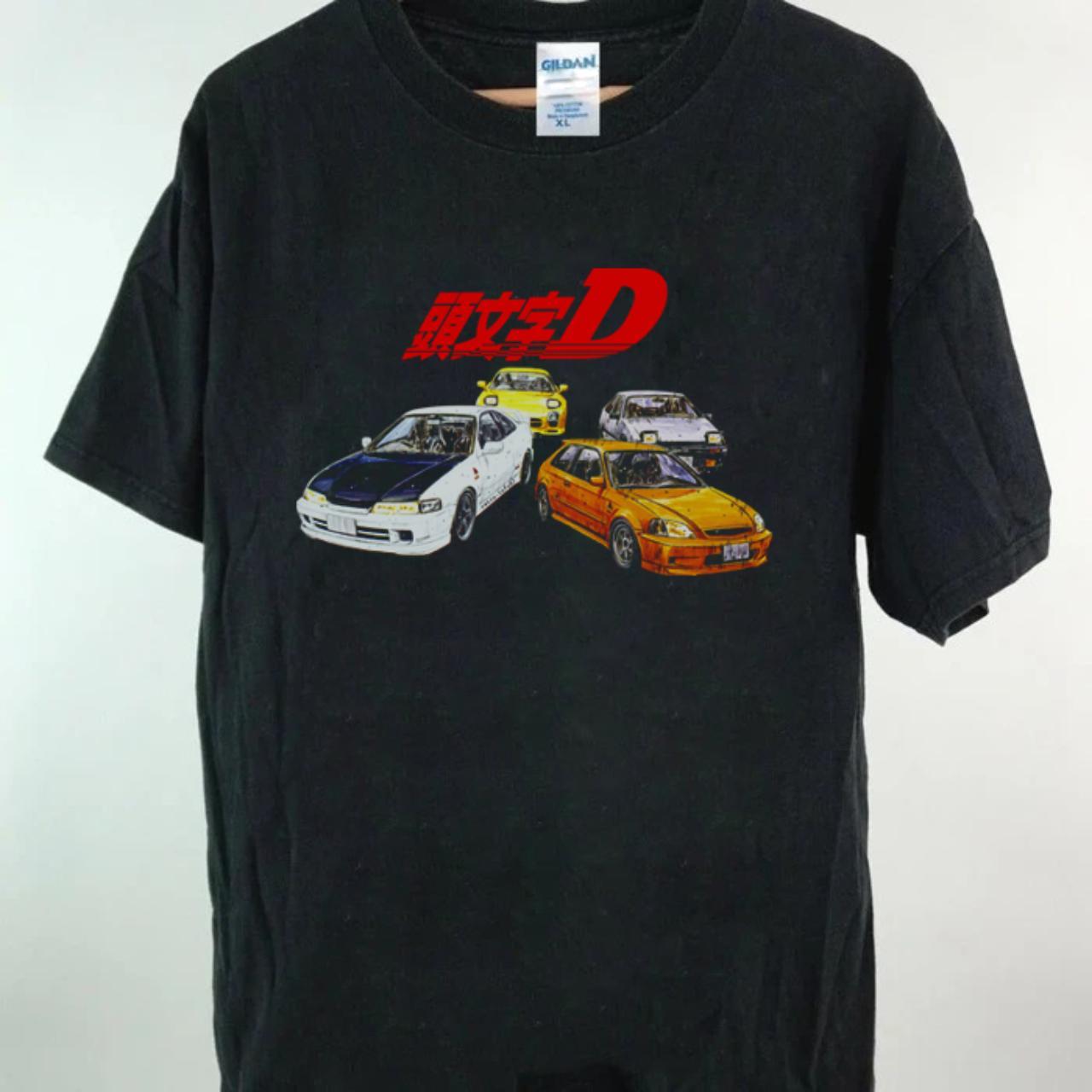 initial d anime tee US size S = 18 X 28.5 inch M =... | Depop