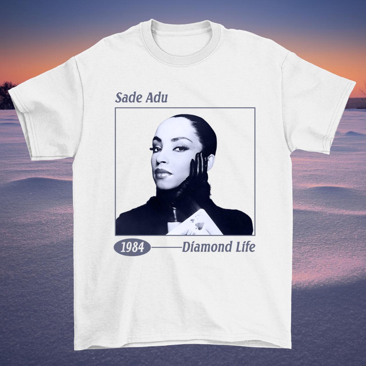Sade Adu Diamond life tee US size S = 18 X 28.5... - Depop