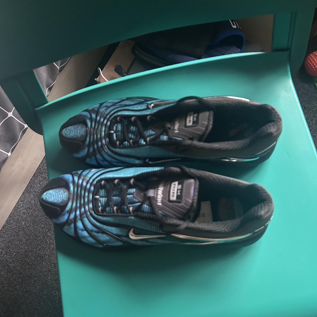 Nike x Skepta Blue Tailwind Size uk 12 Worn once, no... - Depop