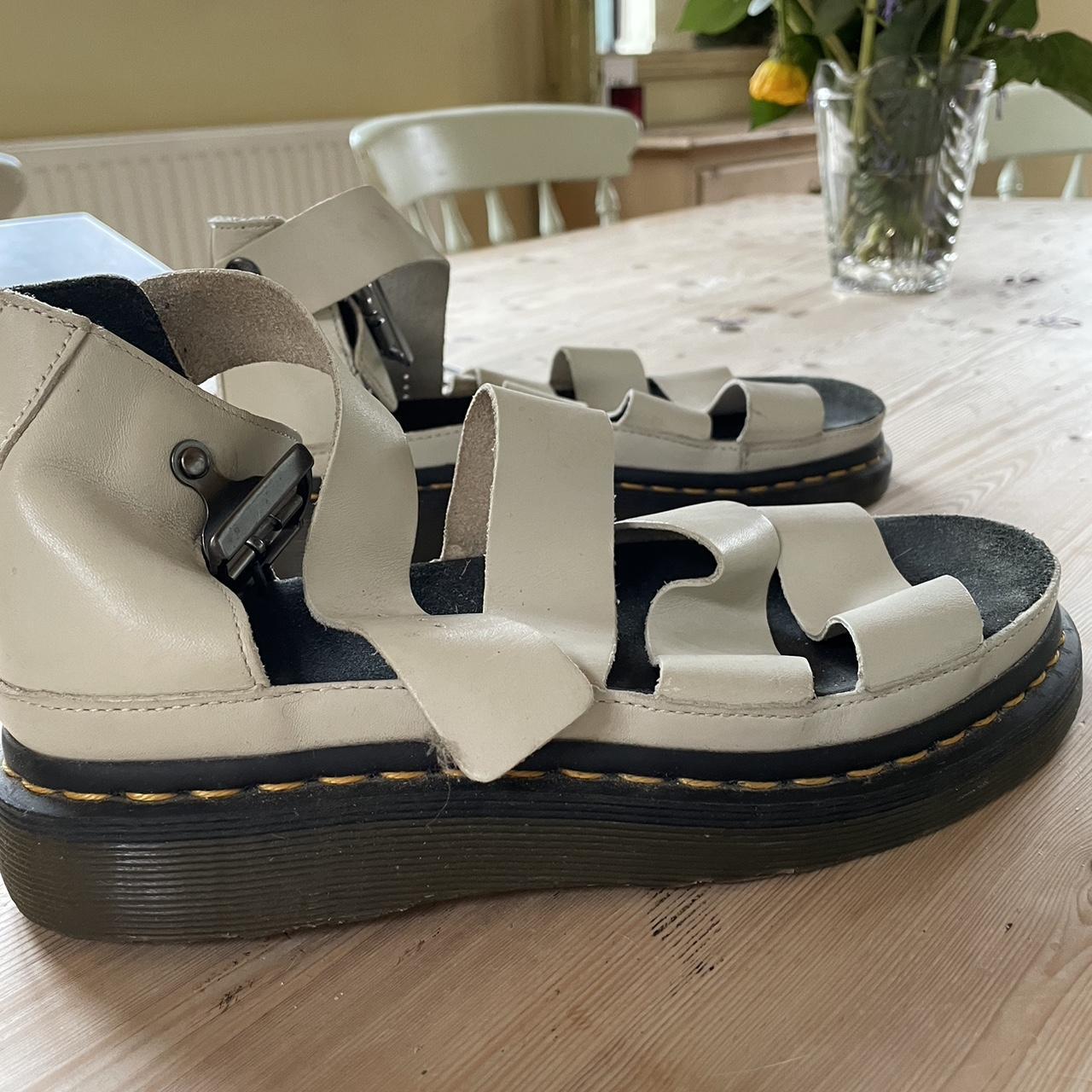 Dr. Martens Women's Cream Sandals | Depop
