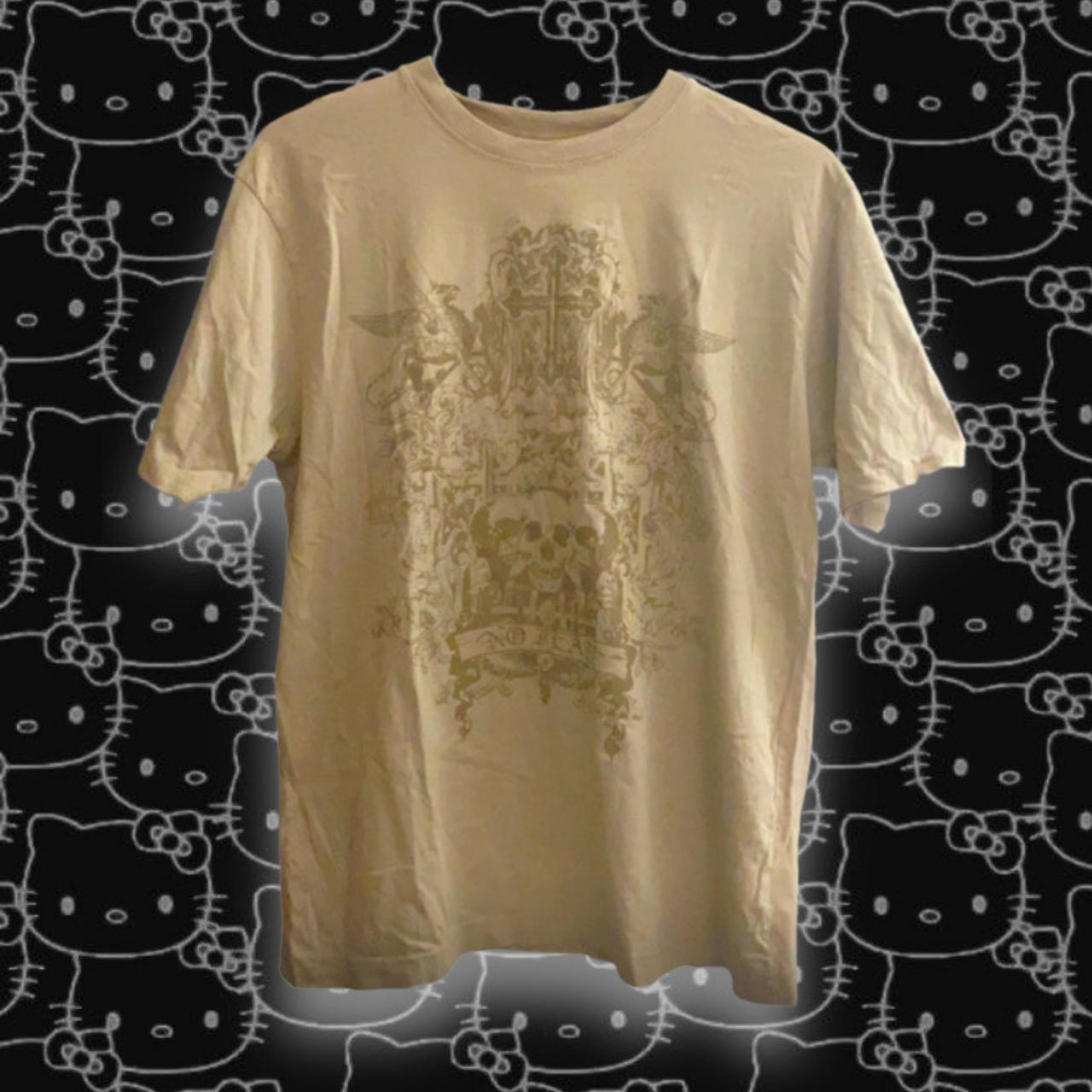 No Fear Men's Cream T-shirt | Depop