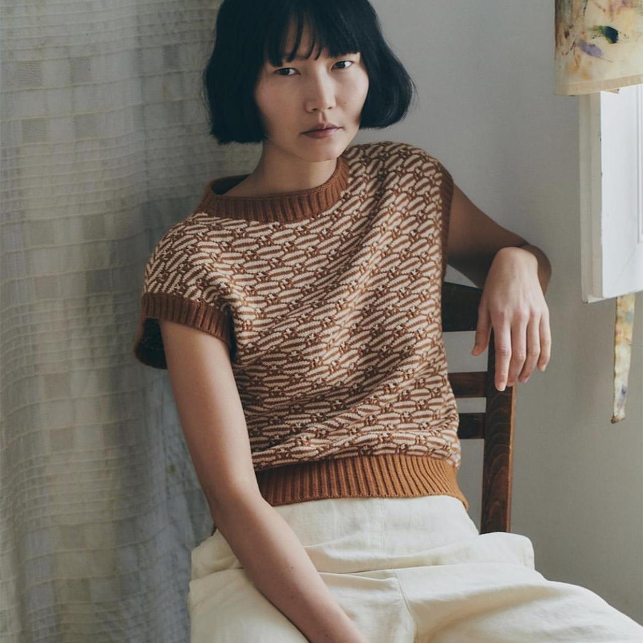 TOAST clothing (UK brand) Wave Stripe Sleeveless... - Depop