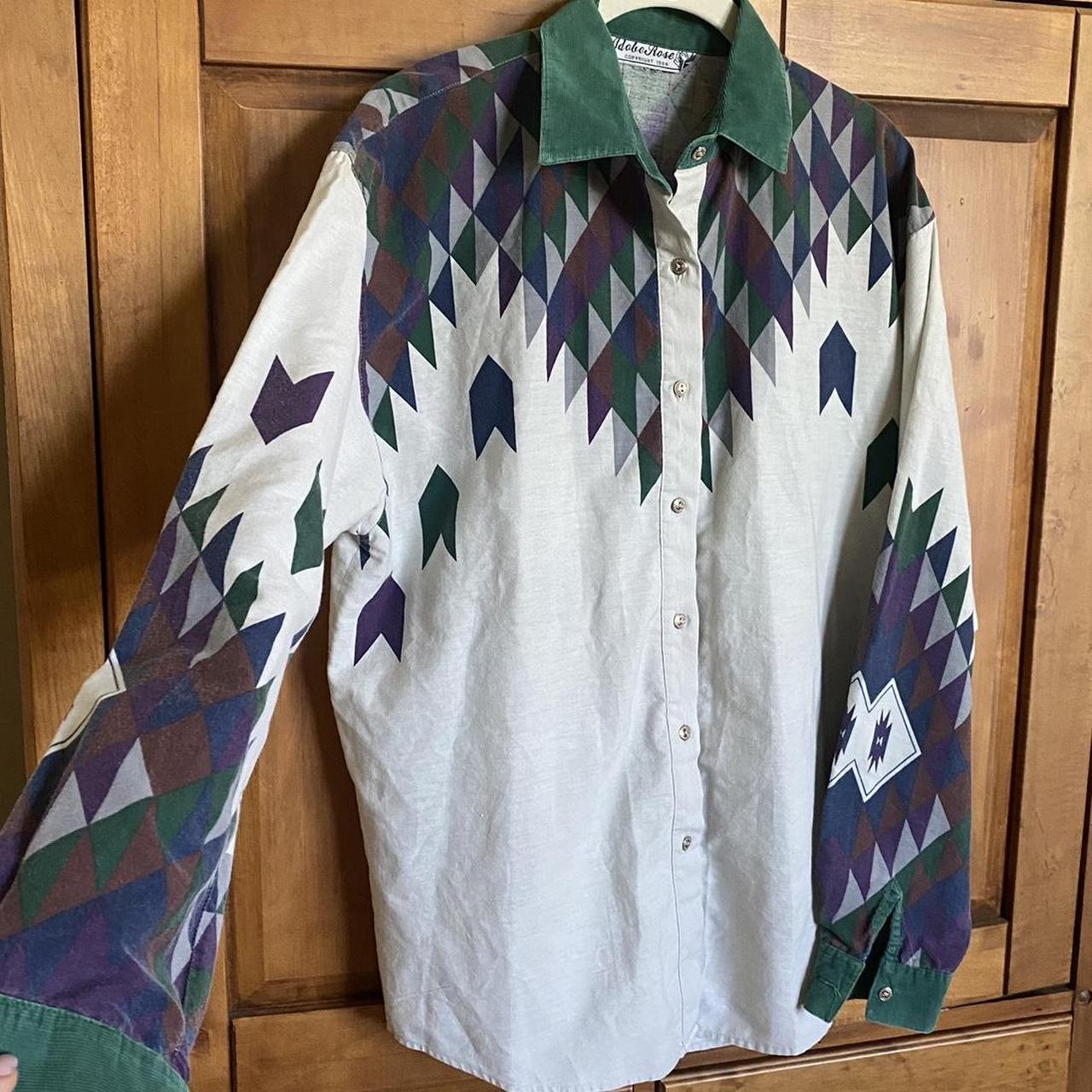 Really cool vintage western button up shirt! No tag... - Depop