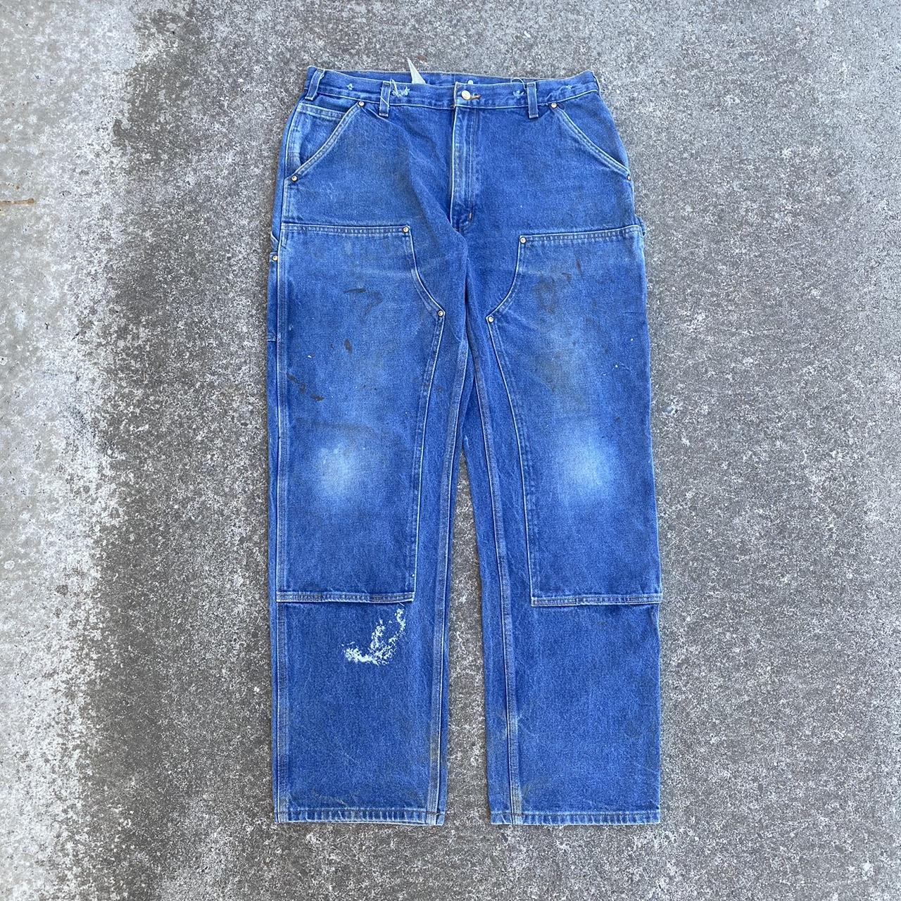 Vintage Carhartt Double Knees - Made in USA - From... - Depop