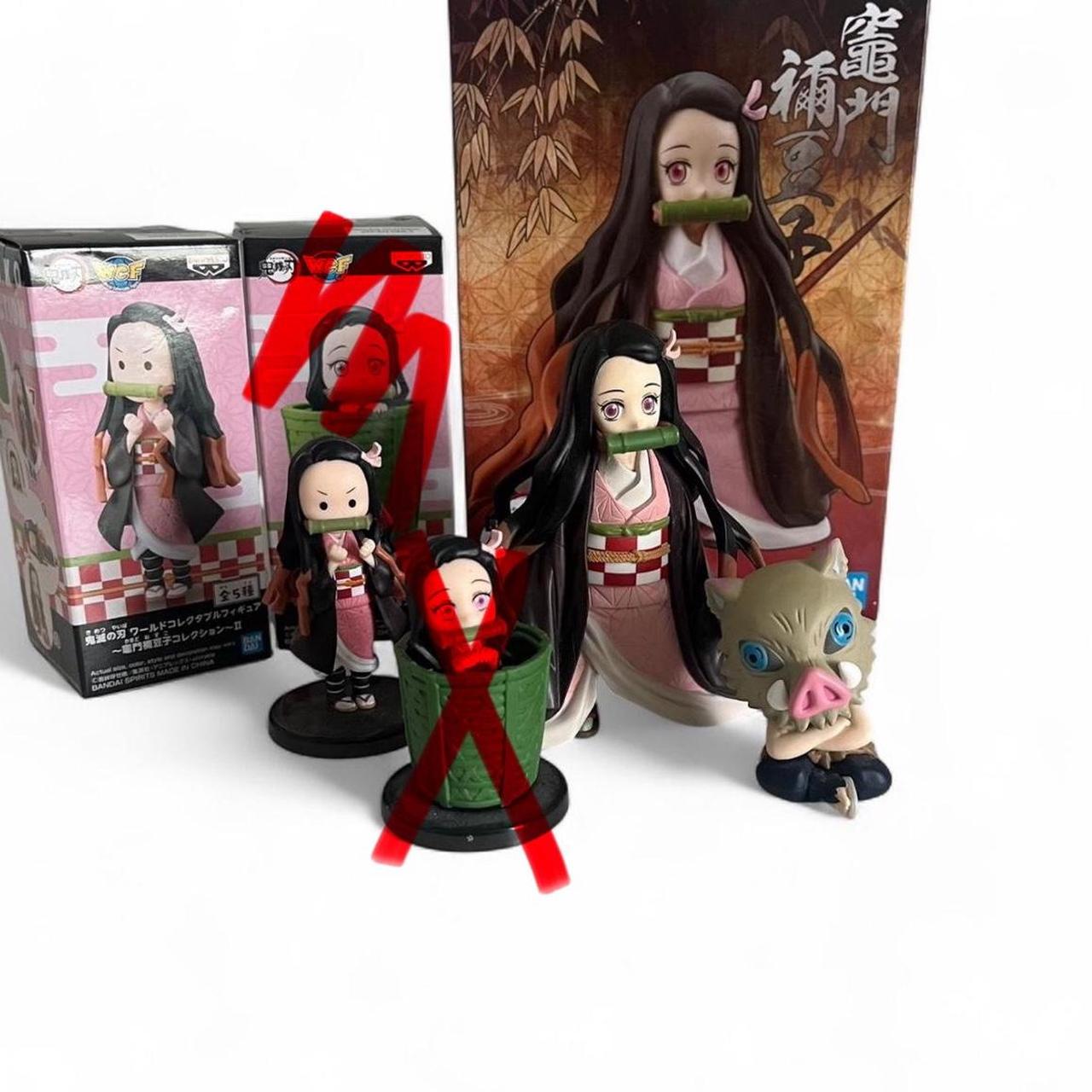 demon slayer nezuko figure lot + mini inosuke boxes... | Depop