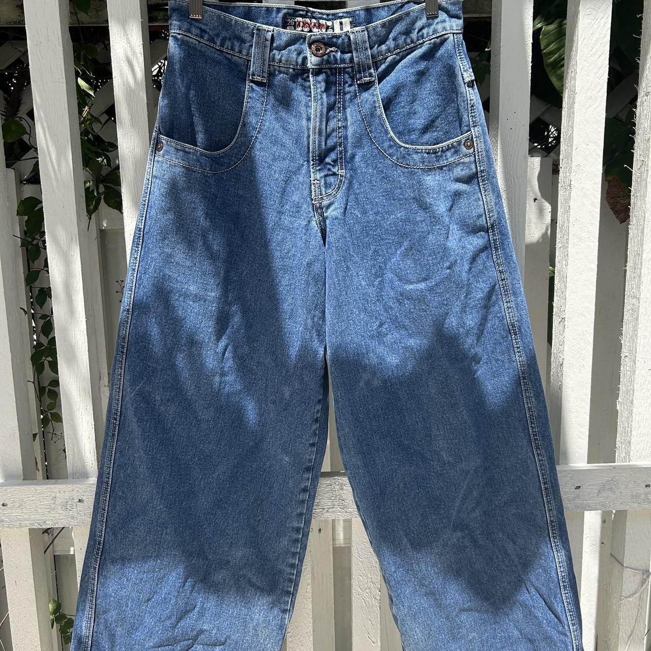 JNCO Baggy denim jeans with a relaxed fit, perfect... - Depop