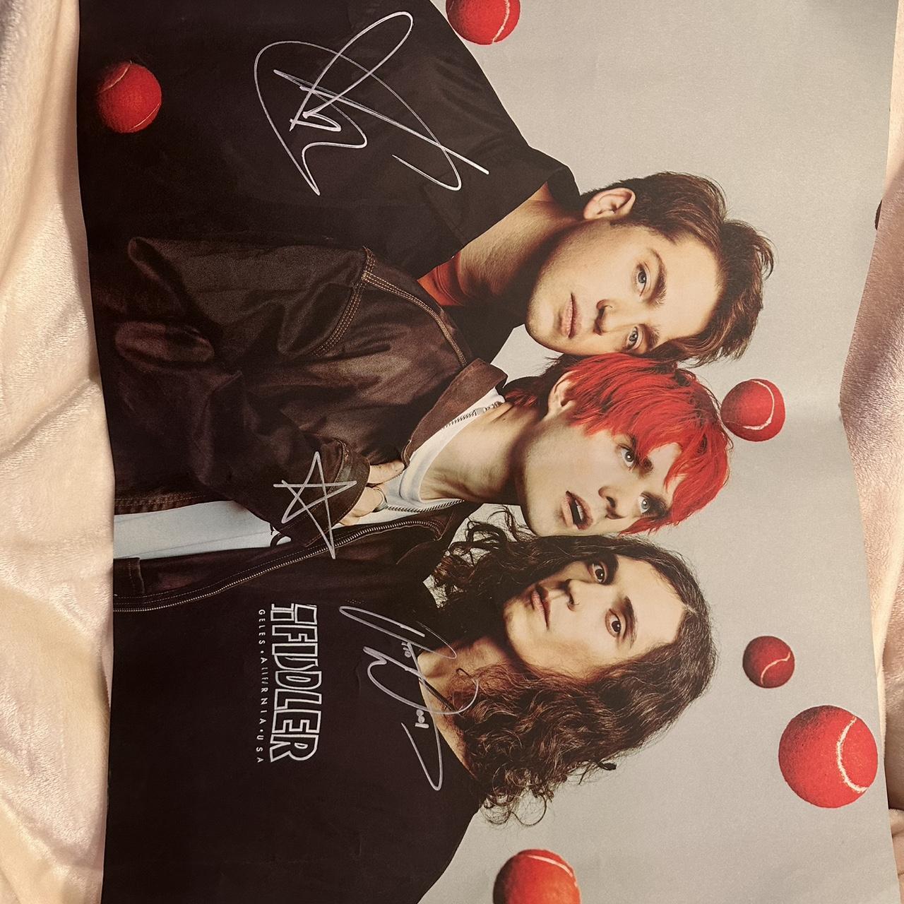 Signed Waterparks Poster marks from being folded... | Depop