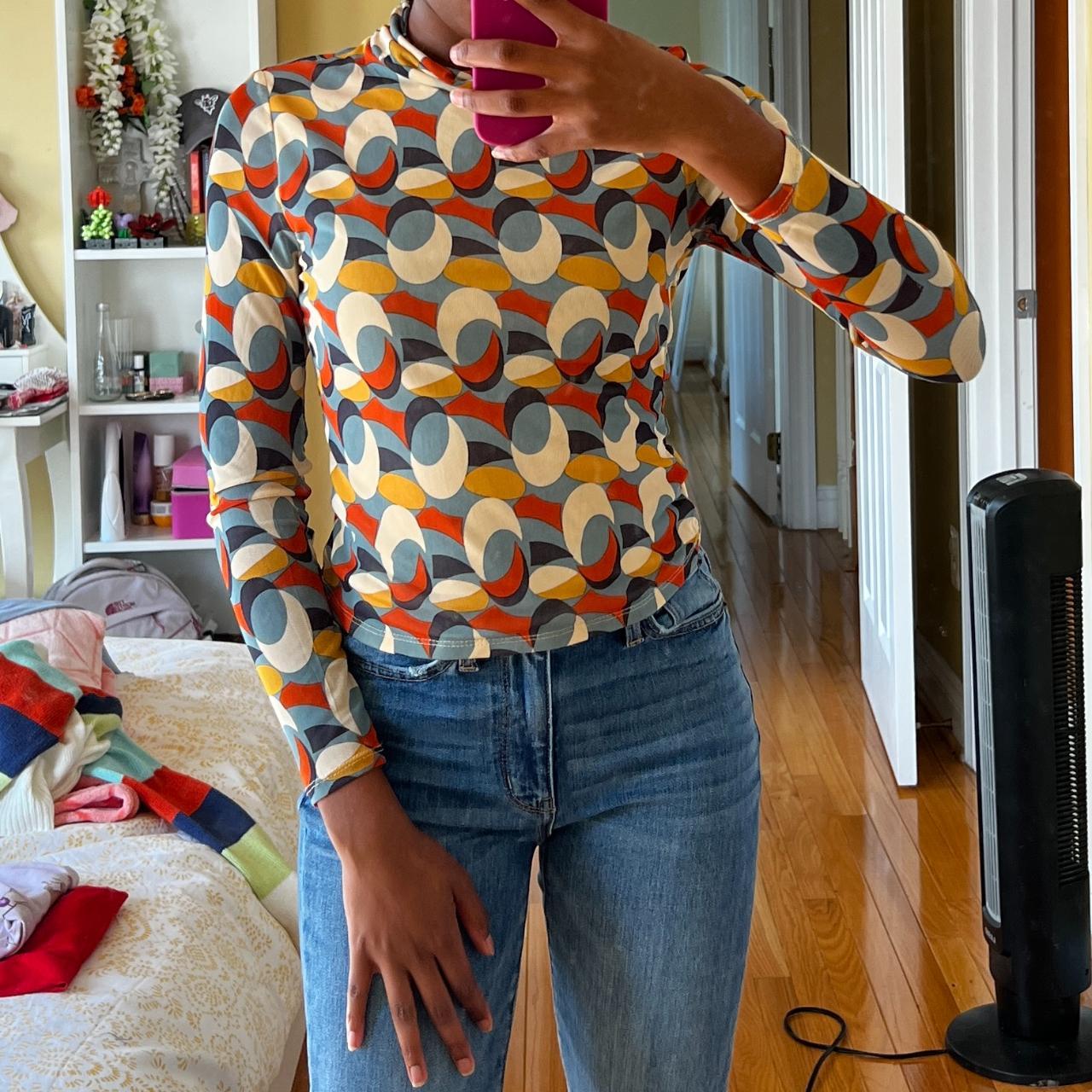 monteau Los Angeles sheer turtleneck top. Never... - Depop