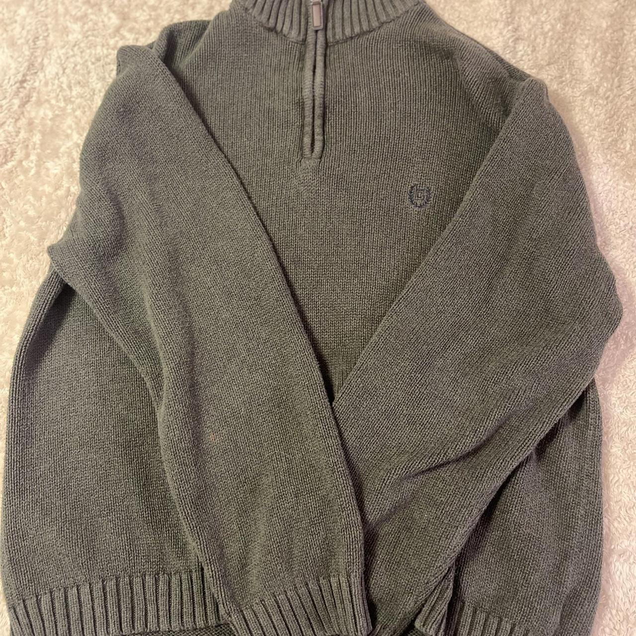Green vintage oversized comfy wool knit sweater... - Depop