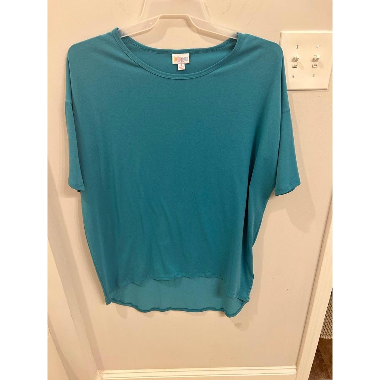 Teal lula Roe oversized tunic shirt. Great... - Depop