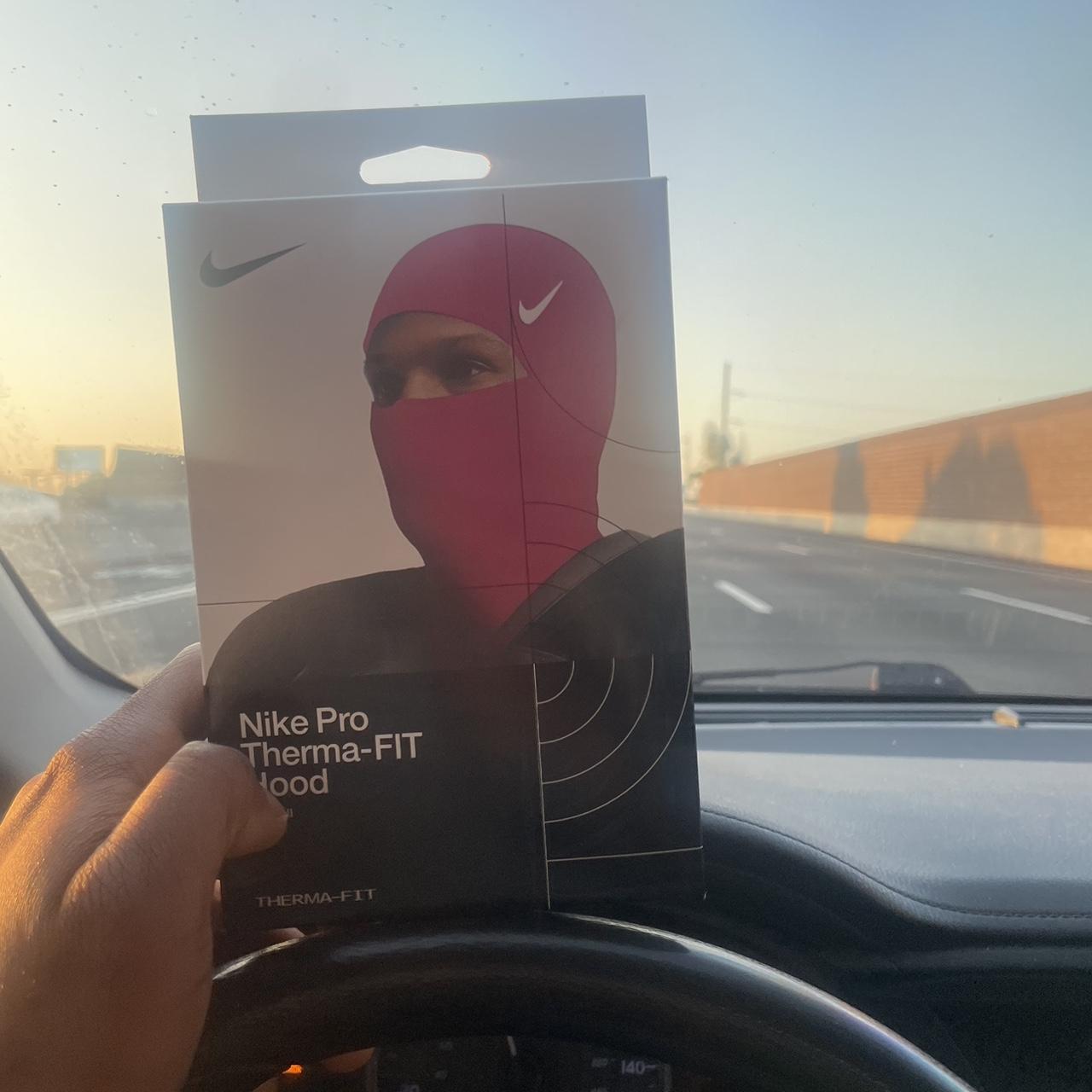 Nike pro hyperwarm hood Pink Nike ski mask Nike... | Depop