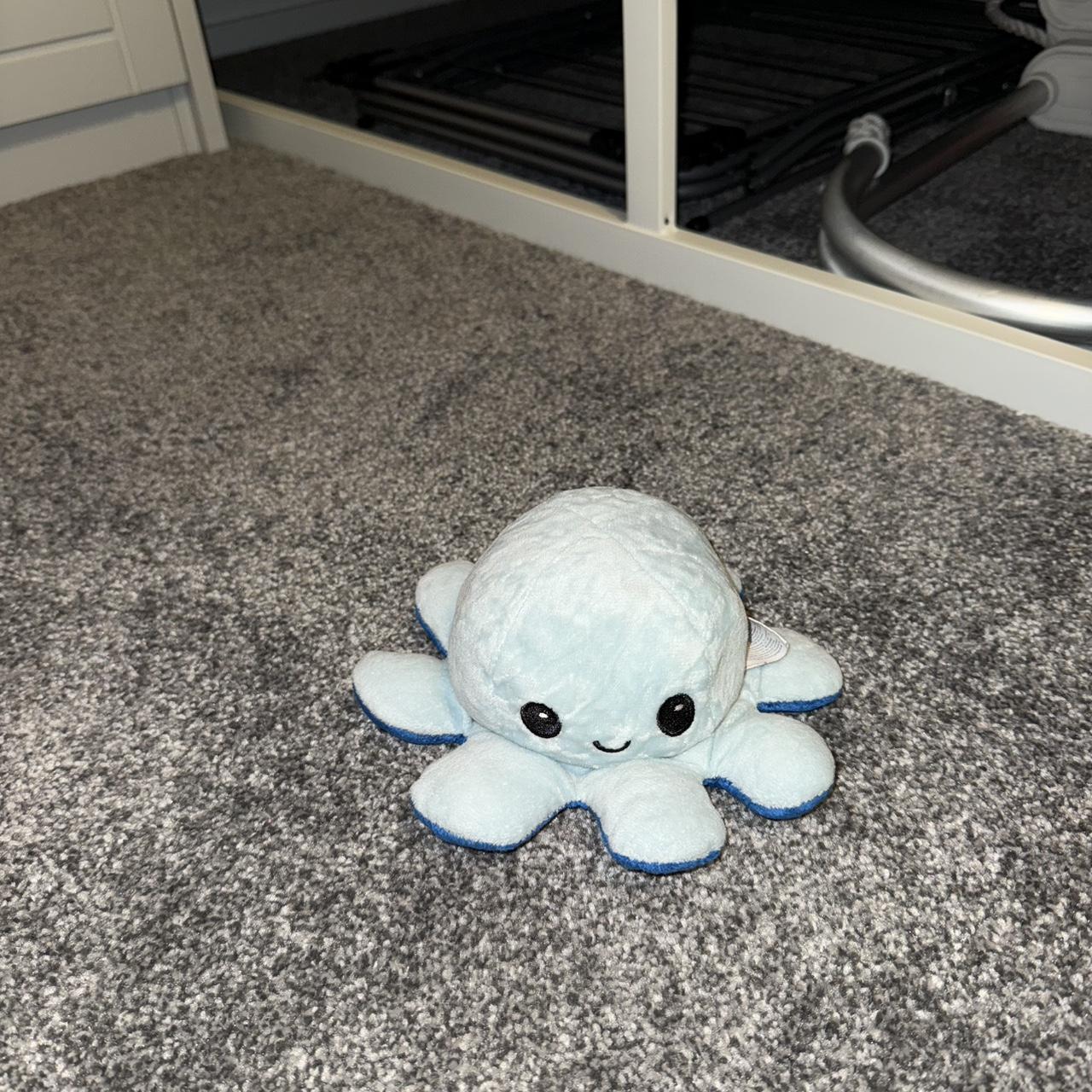 Cute blue reversible squishy octopus plush toy... - Depop