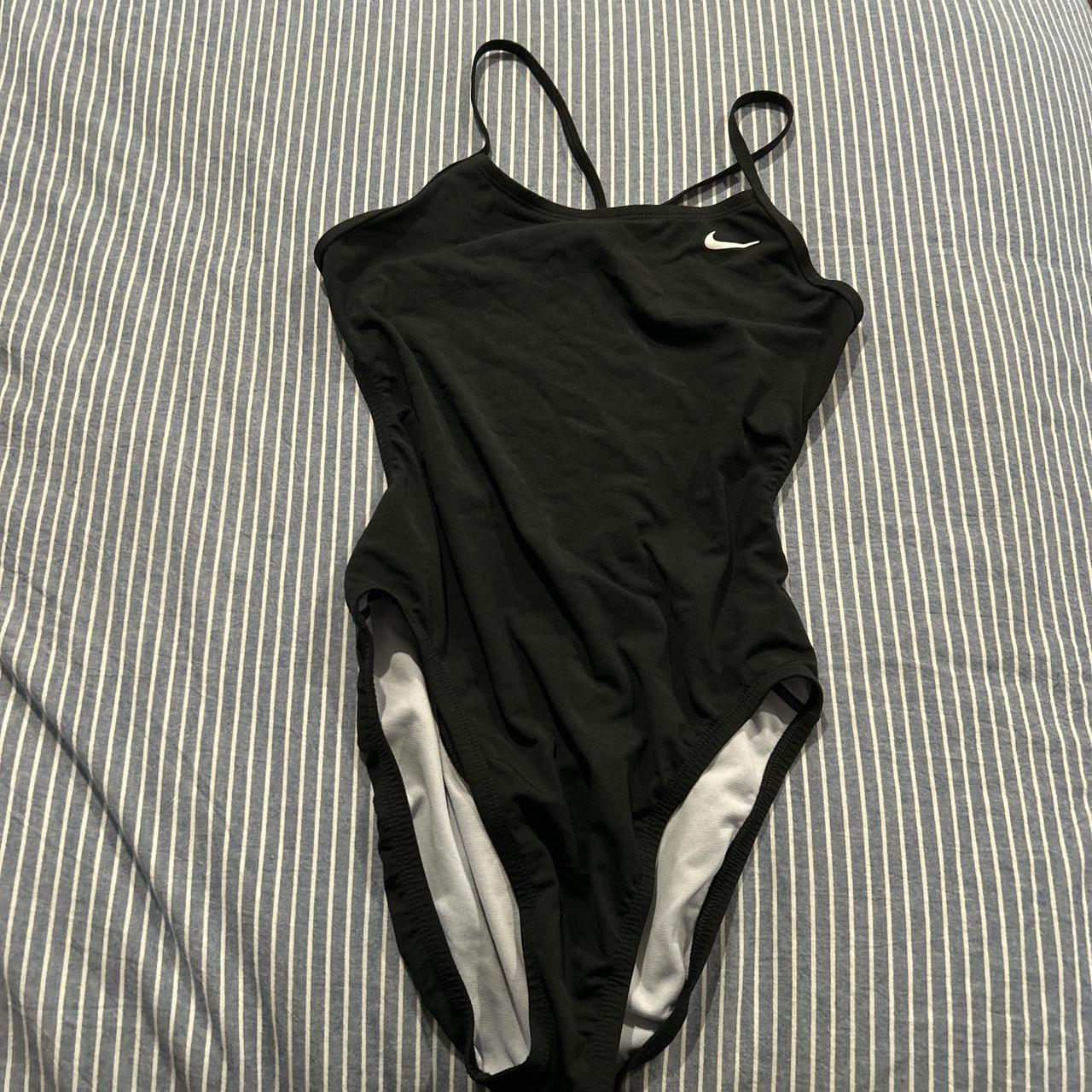 Black open back Nike suit | Depop