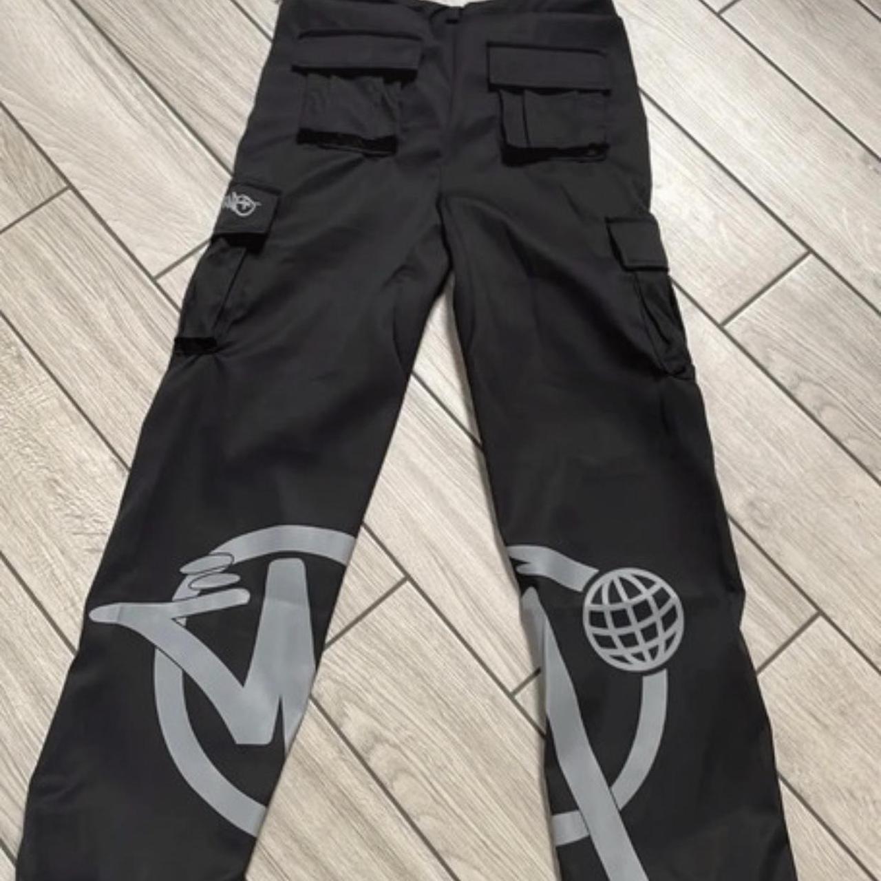 Minus Two Cargos in grey and black brand new Full... - Depop