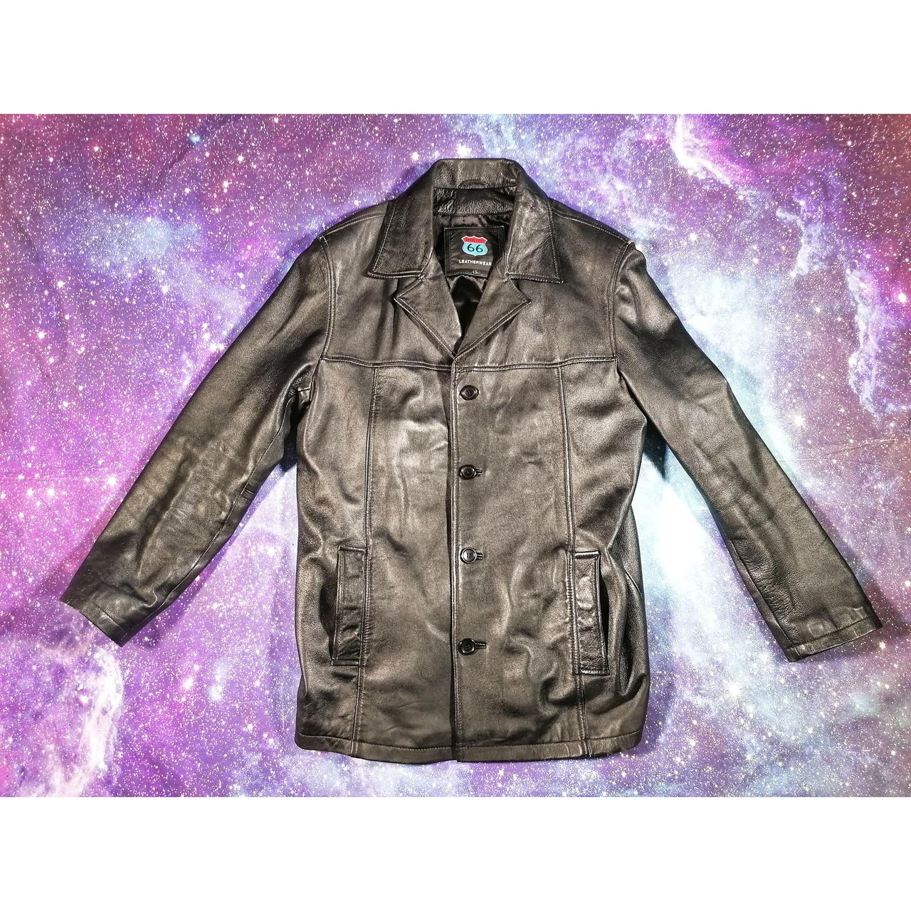 Route 66 Men's Black Jacket | Depop