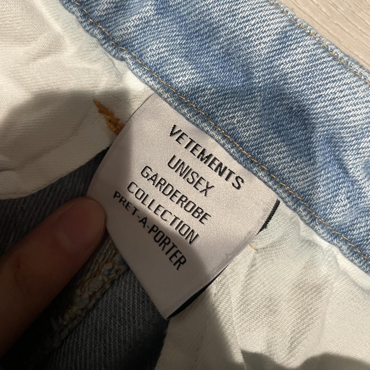 vetements transformer jeans fits size small (30... - Depop